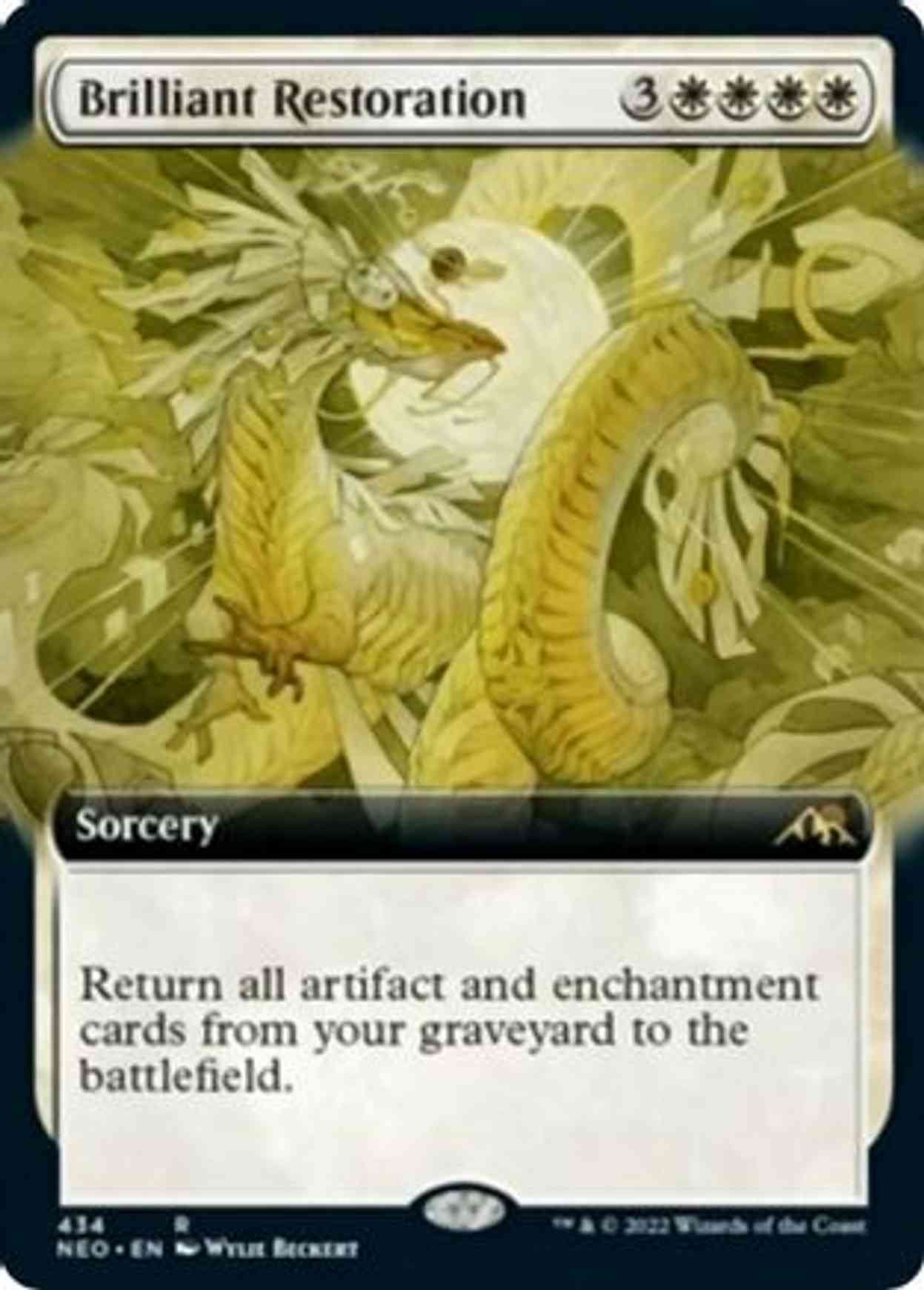 Brilliant Restoration (Extended Art) Price from mtg Kamigawa: Neon Dynasty