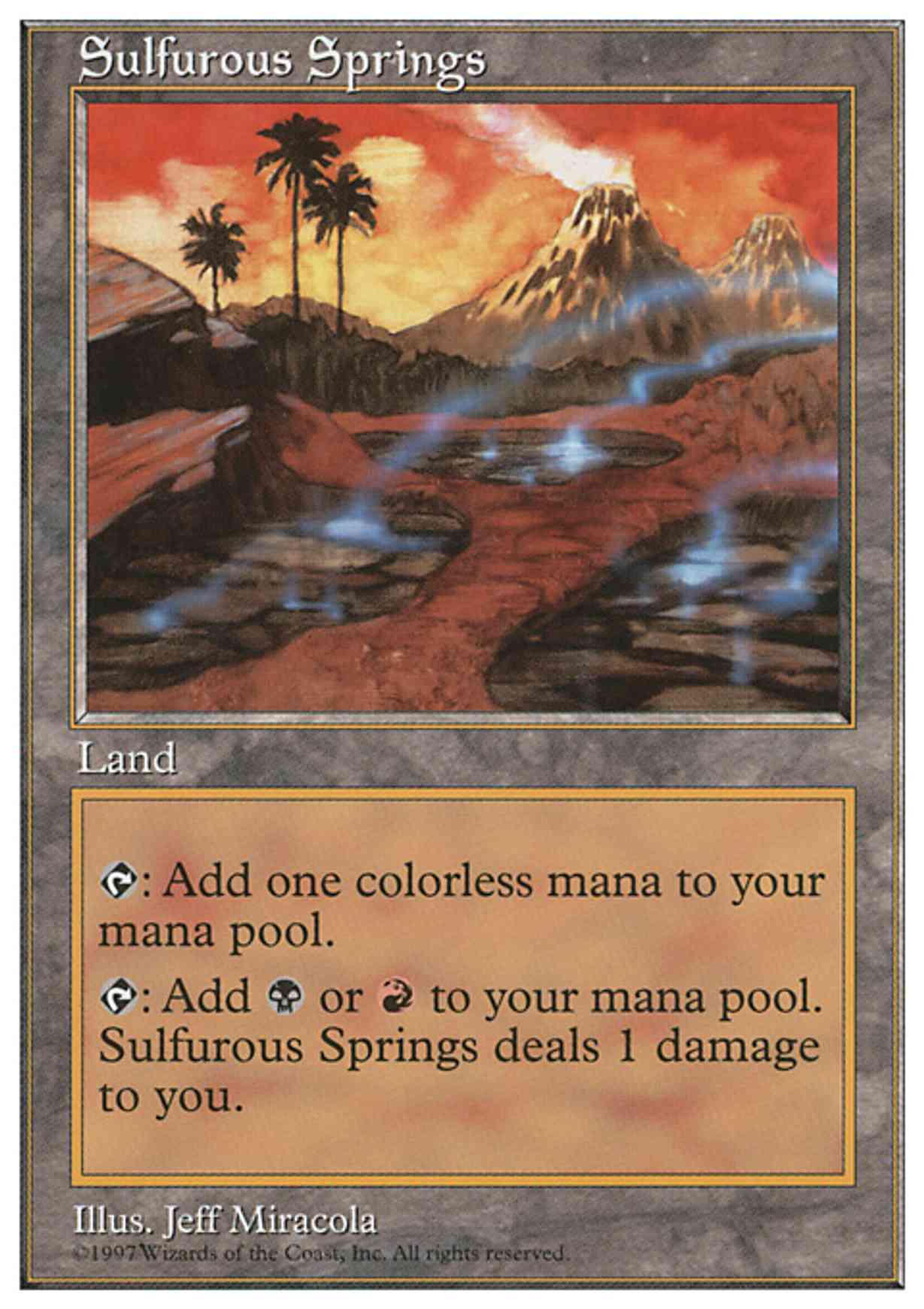 Sulfurous Springs Price from mtg Fifth Edition