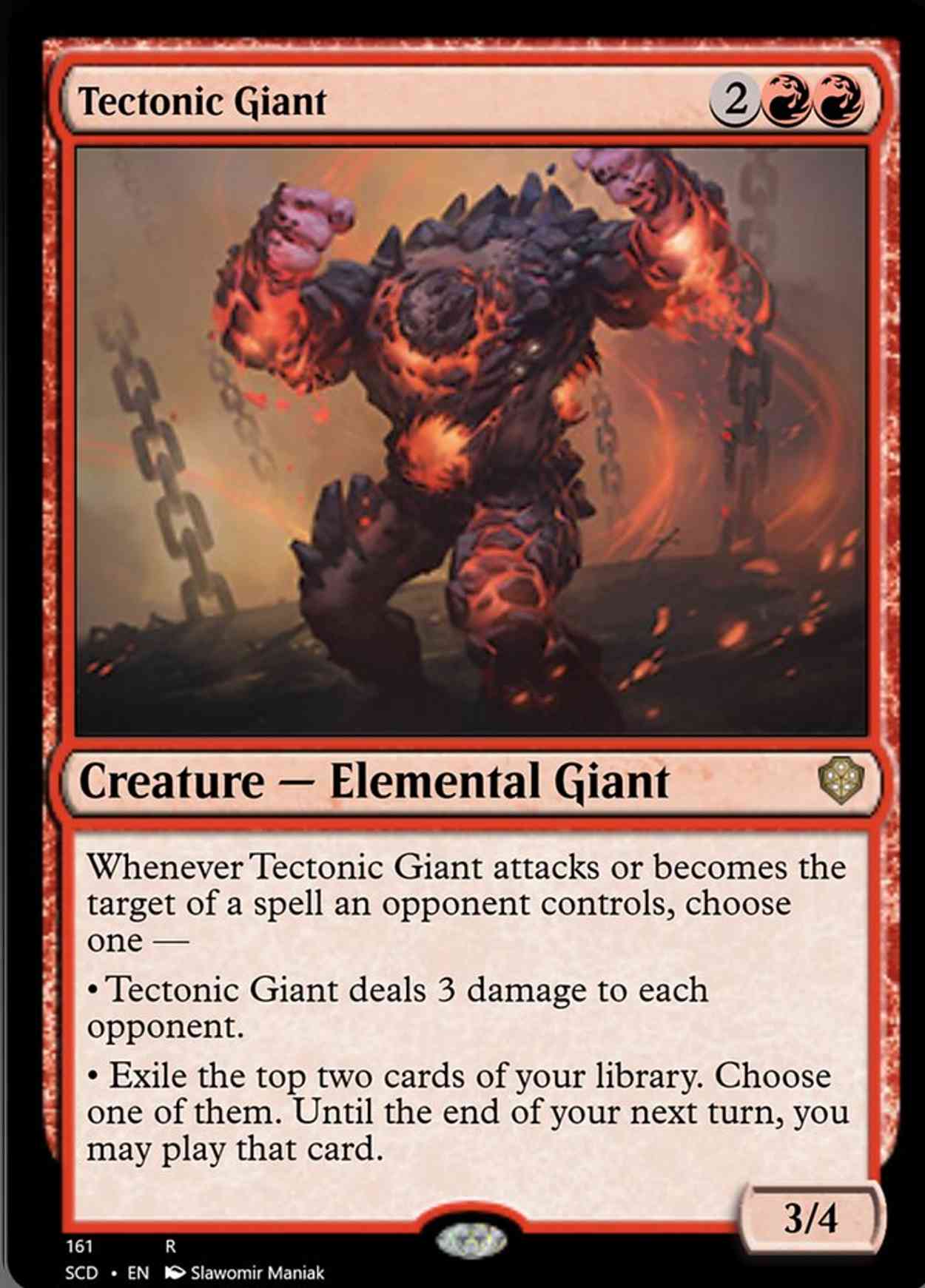 Tectonic Giant Price from mtg Starter Commander Decks