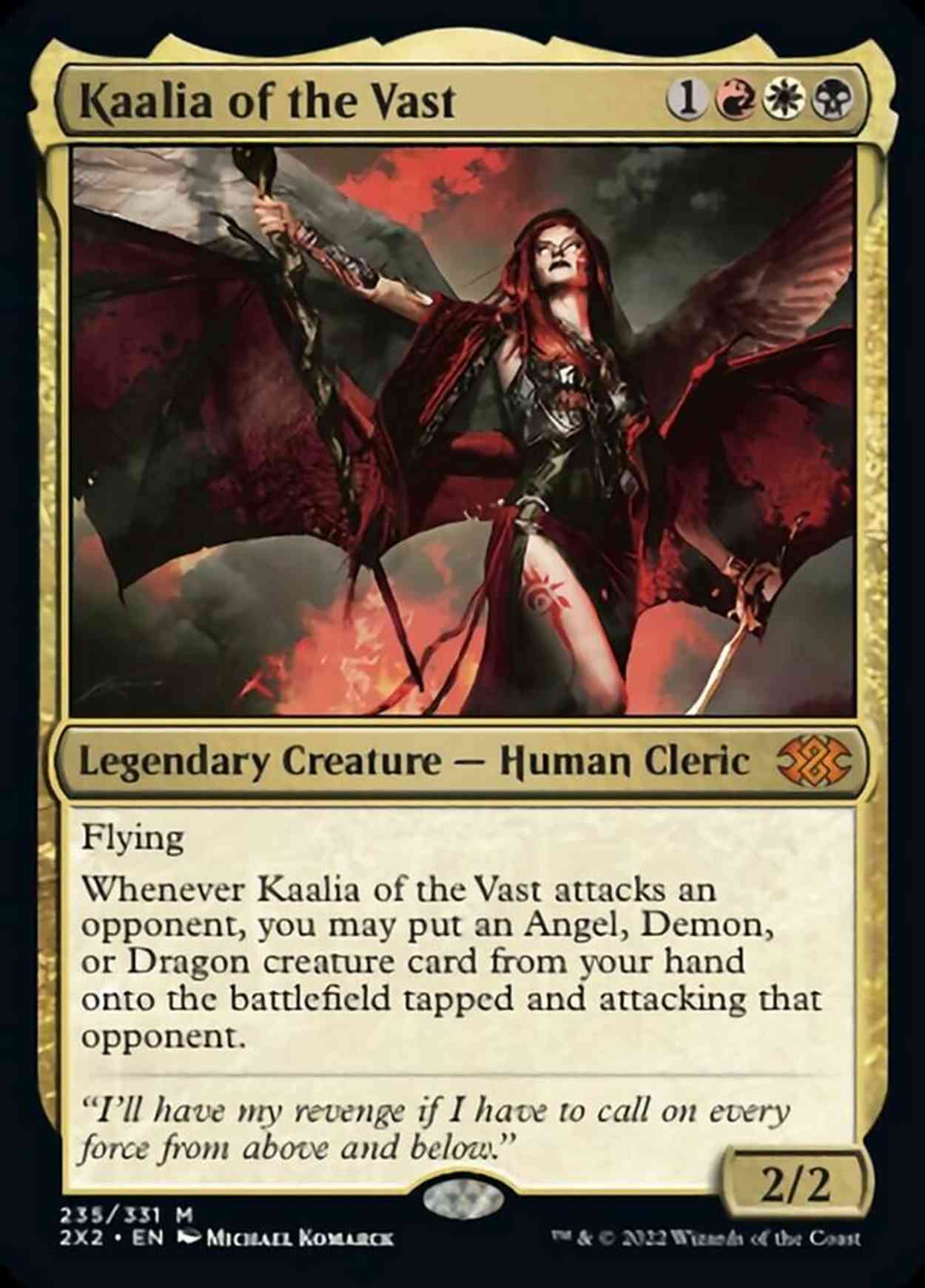 Kaalia of the Vast Price from mtg Double Masters 2022