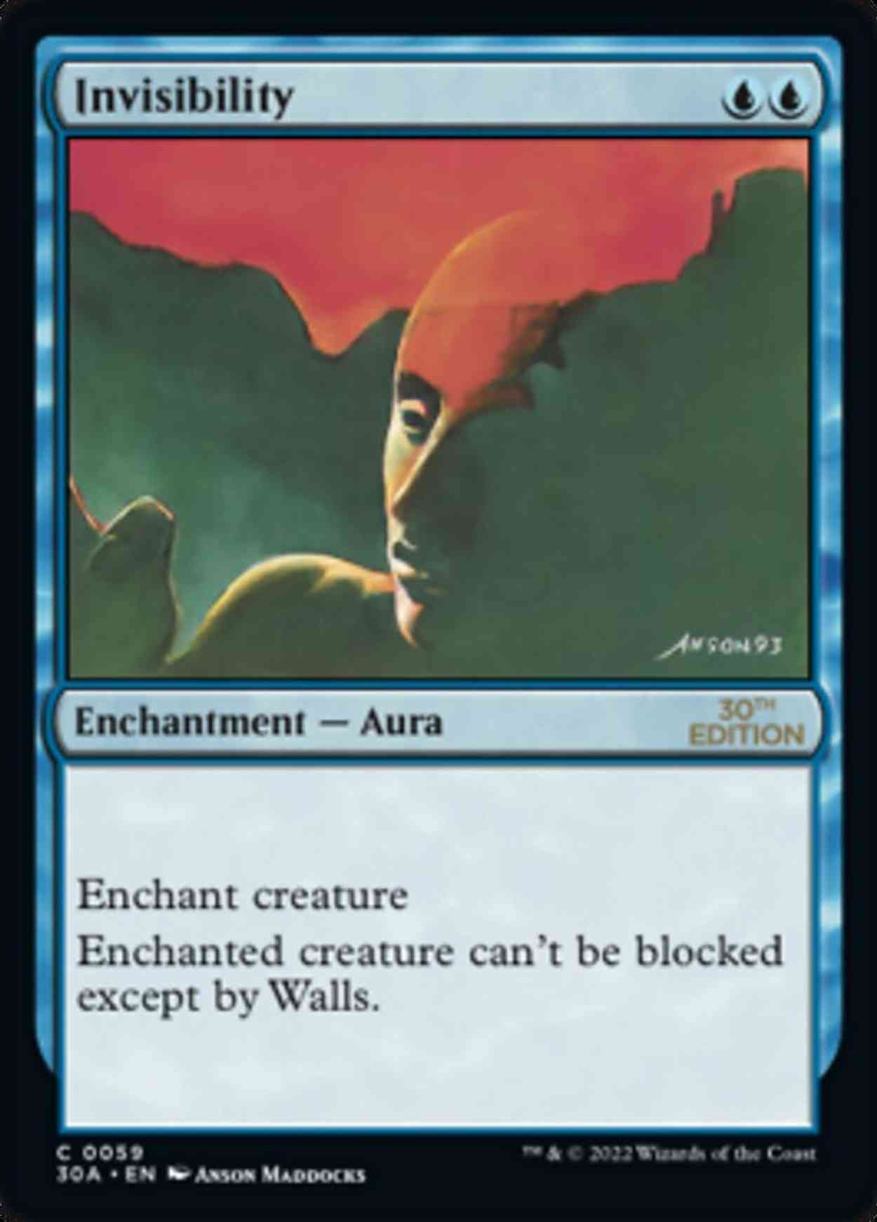Invisibility Price from mtg 30th Anniversary Edition