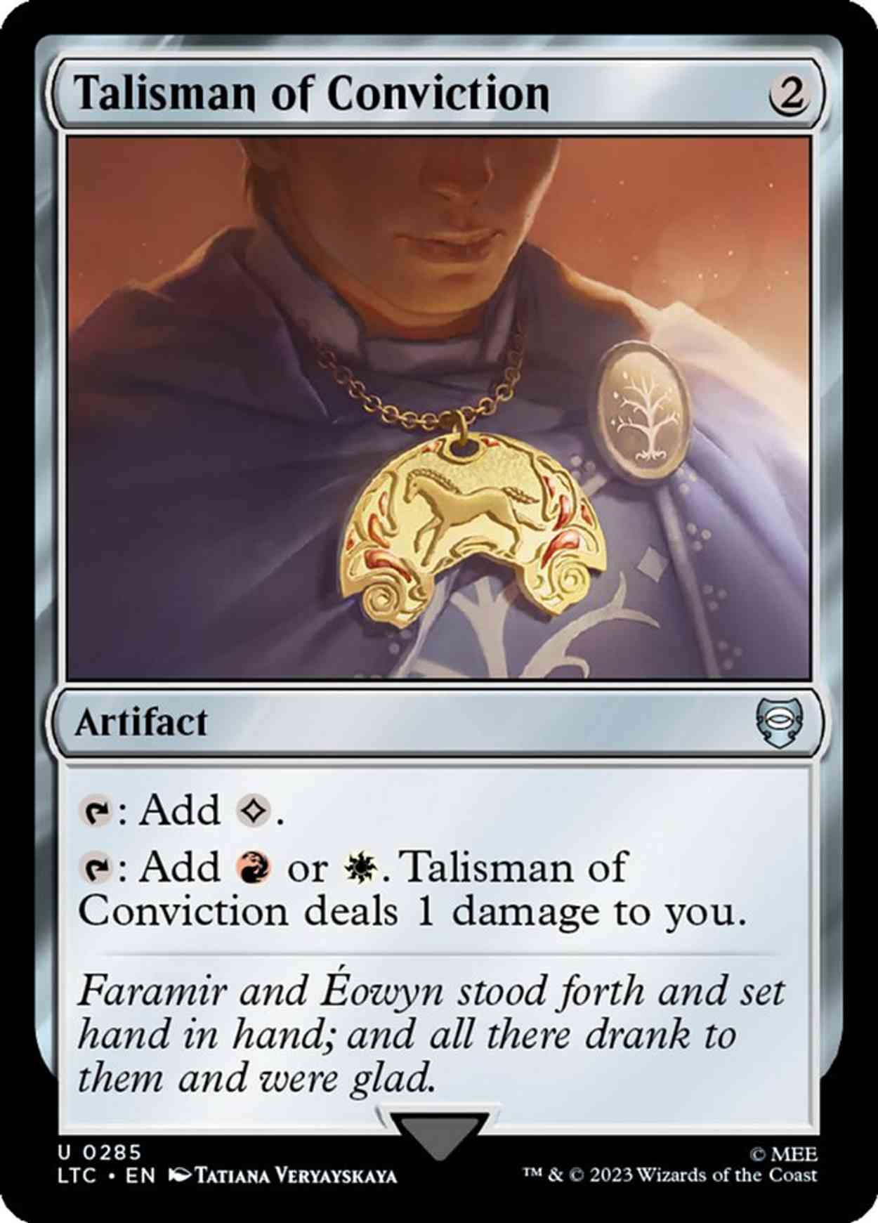 Talisman of Conviction Price from mtg Tales of Middle-earth Commander