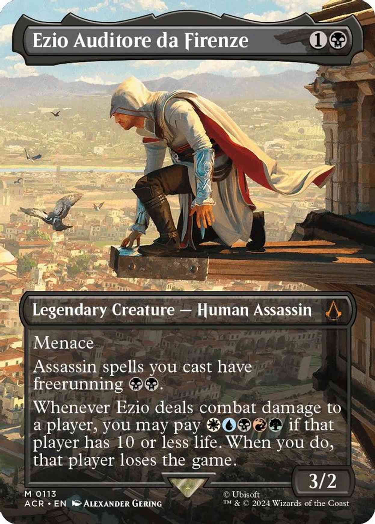 Ezio Auditore da Firenze (Borderless) Price from mtg Universes Beyond ...