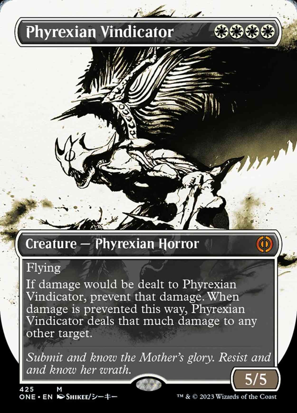 Phyrexian Vindicator (Borderless) (Step-and-Compleat Foil) Price from ...