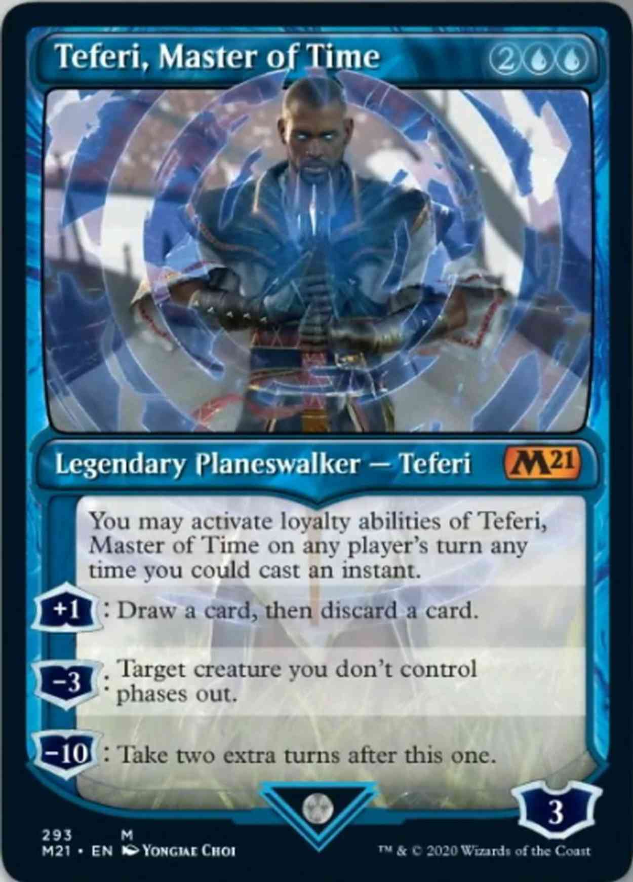 Teferi, Master of Time (Showcase) (293) Price from mtg Core Set 2021