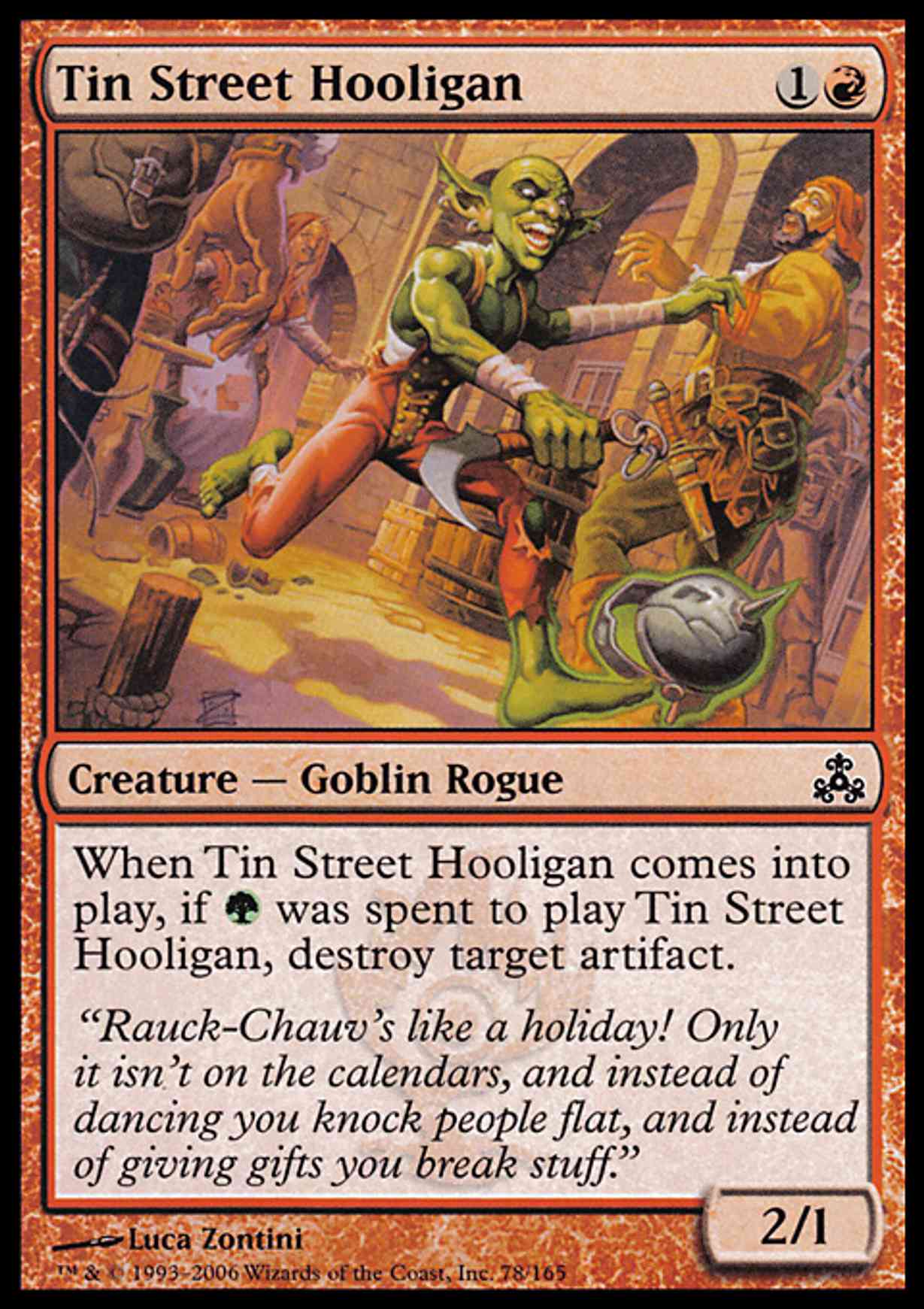 Tin Street Hooligan Price from mtg Guildpact