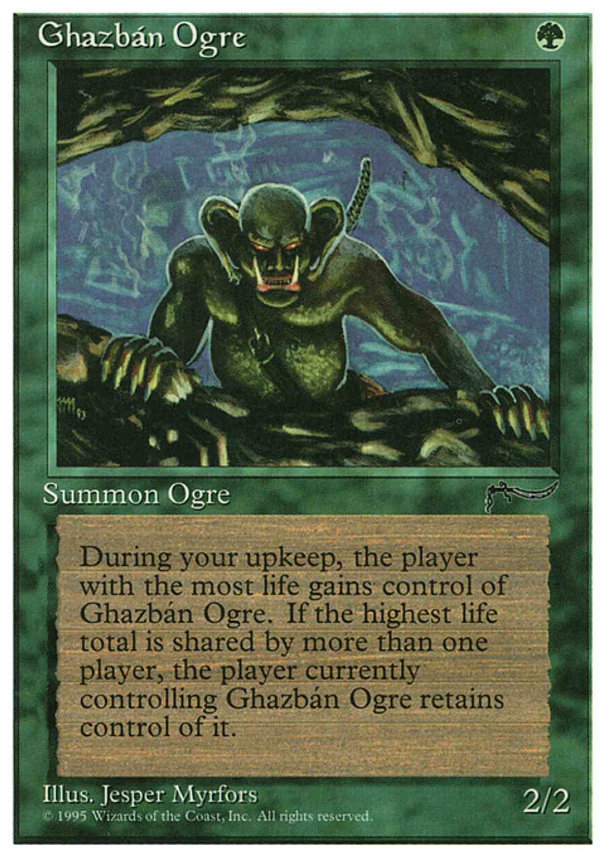 Ghazban Ogre Price from mtg Chronicles
