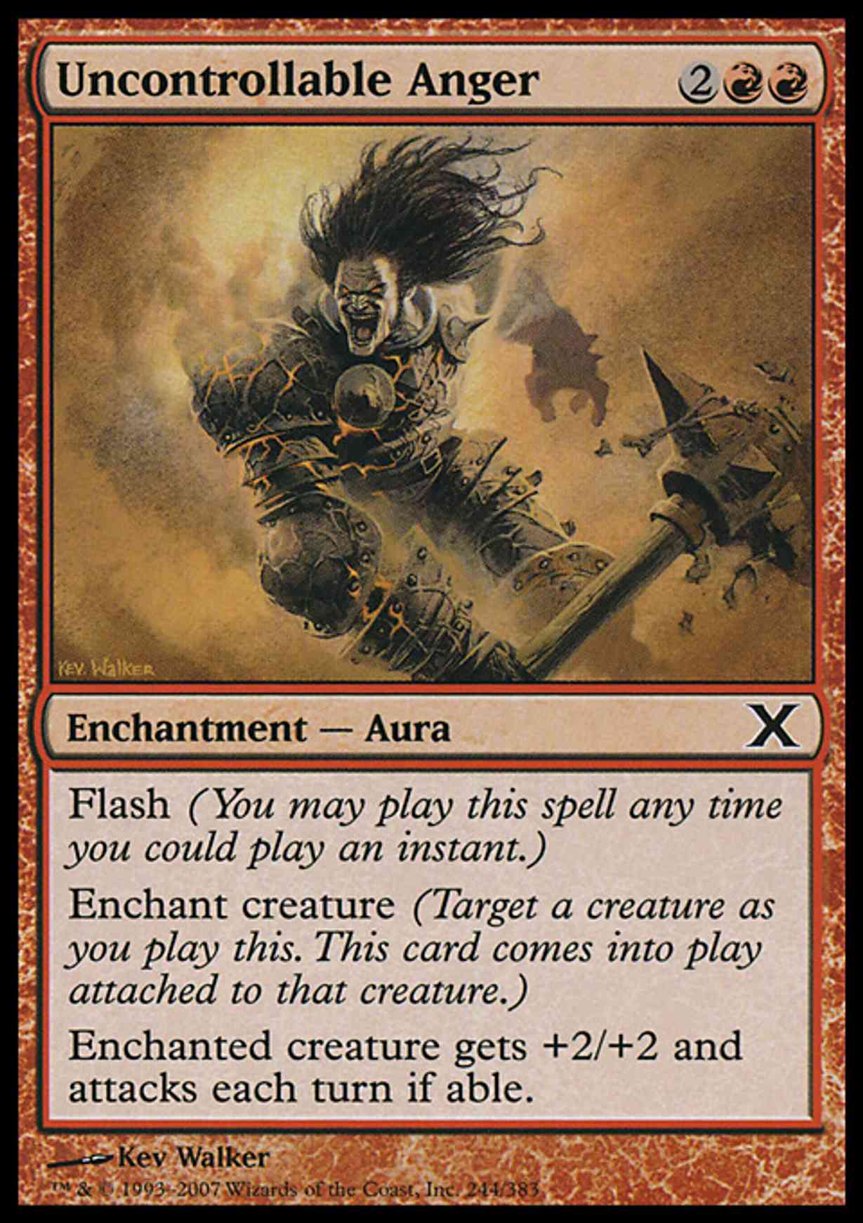 Uncontrollable Anger Price from mtg Tenth Edition