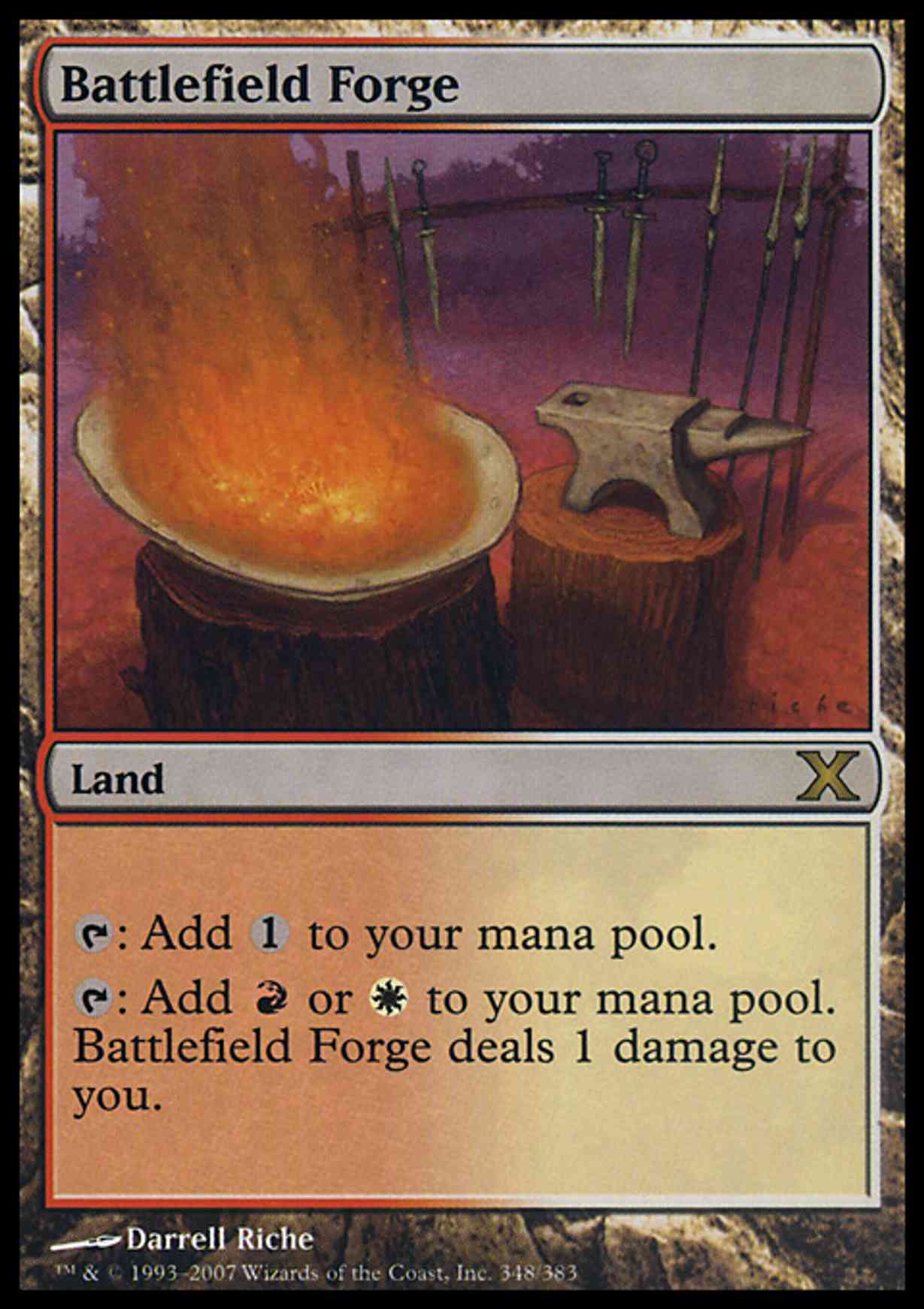 Battlefield Forge Price from mtg Tenth Edition