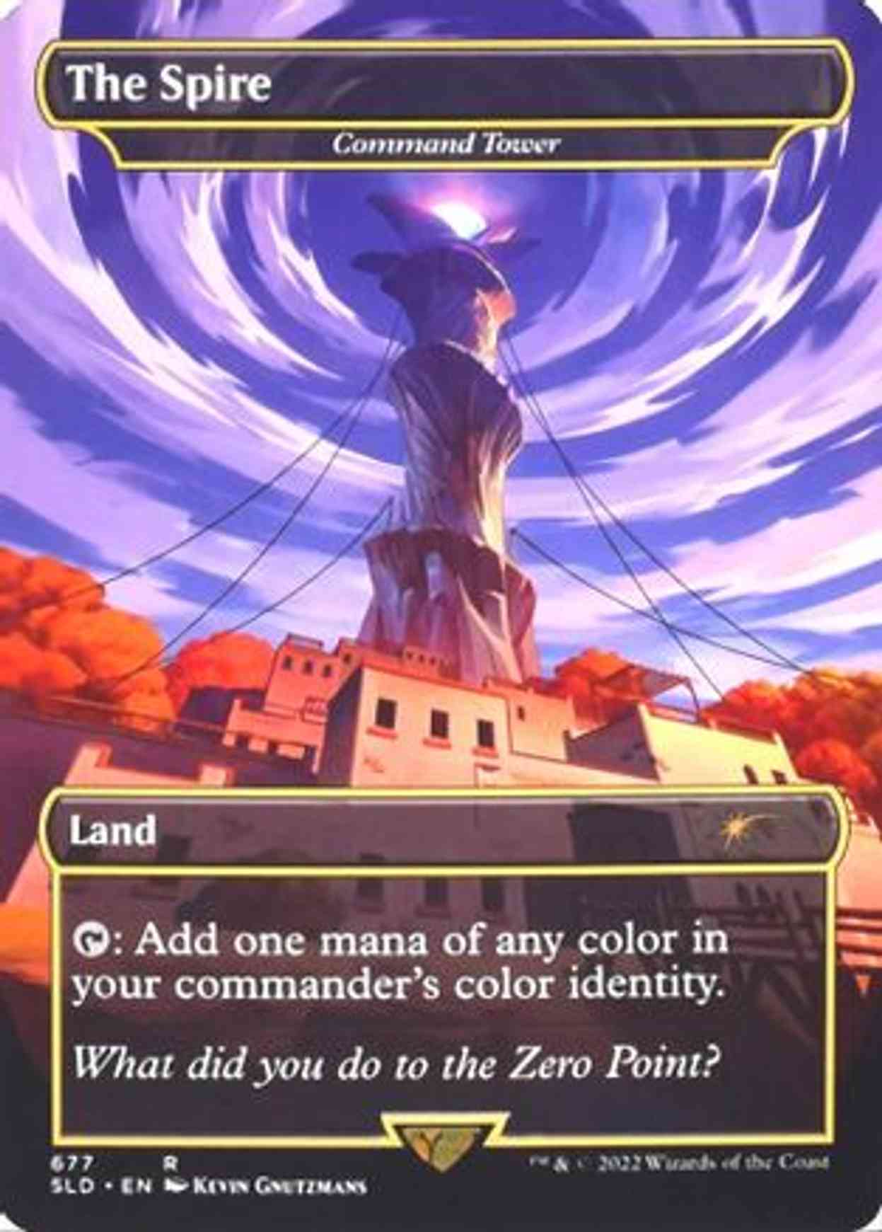 The Spire - Command Tower (Borderless) Price from mtg Secret Lair Drop ...