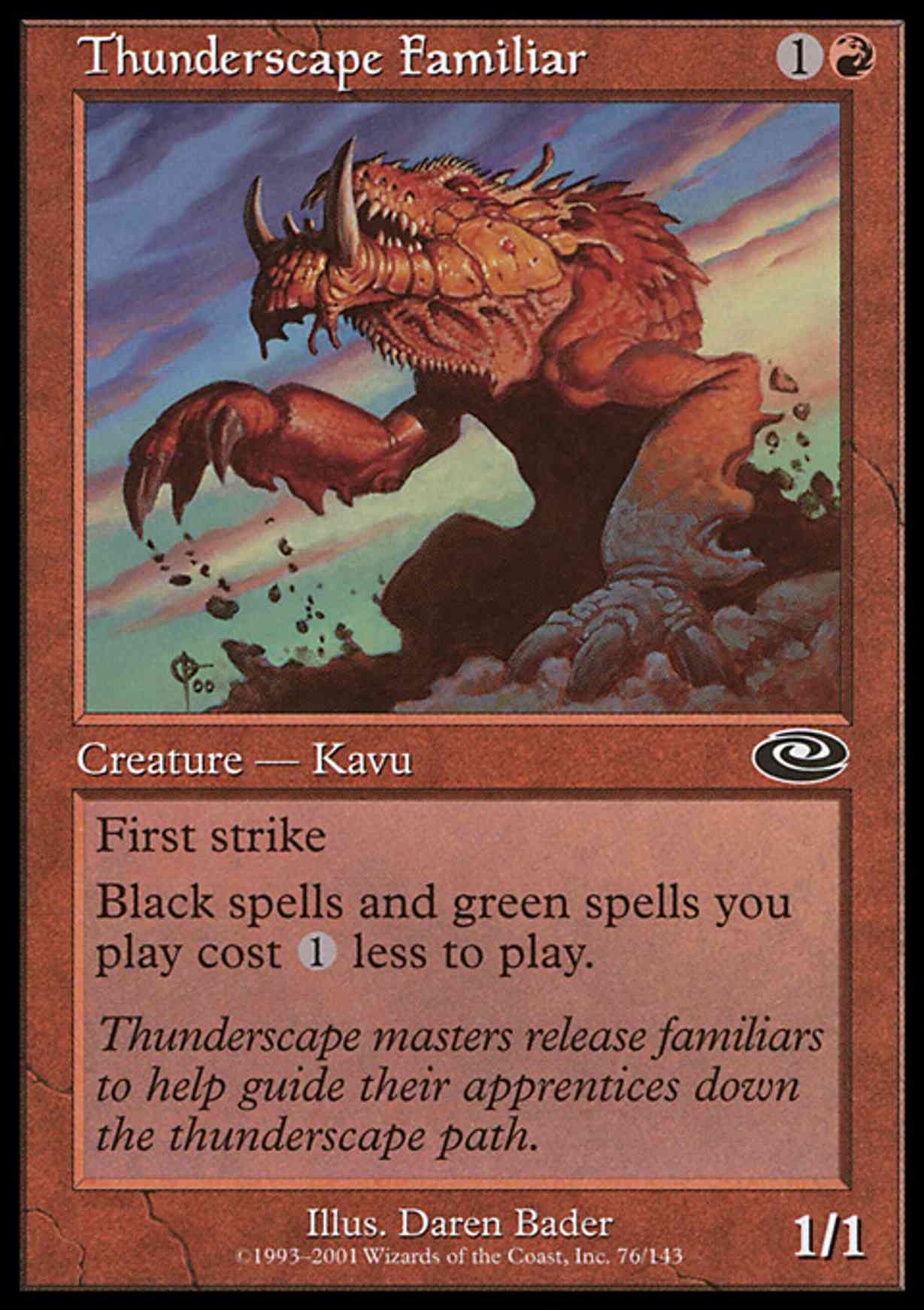 Thunderscape Familiar Price from mtg Planeshift