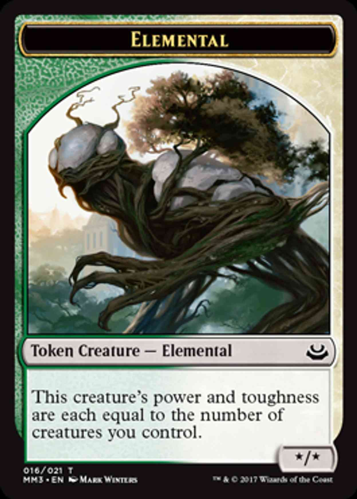 Elemental Token Price from mtg Modern Masters 2017