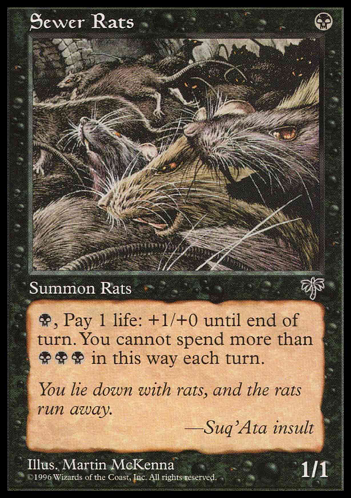 Sewer Rats Price from mtg Mirage