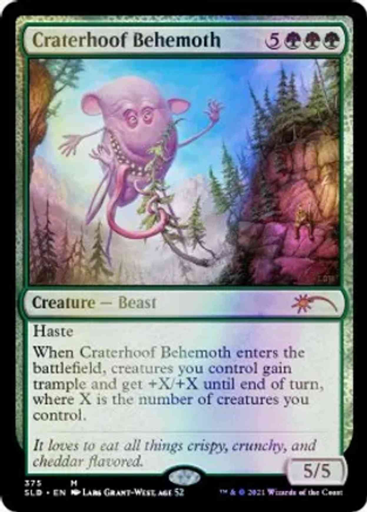 Craterhoof Behemoth (375) Price from mtg Secret Lair Drop Series