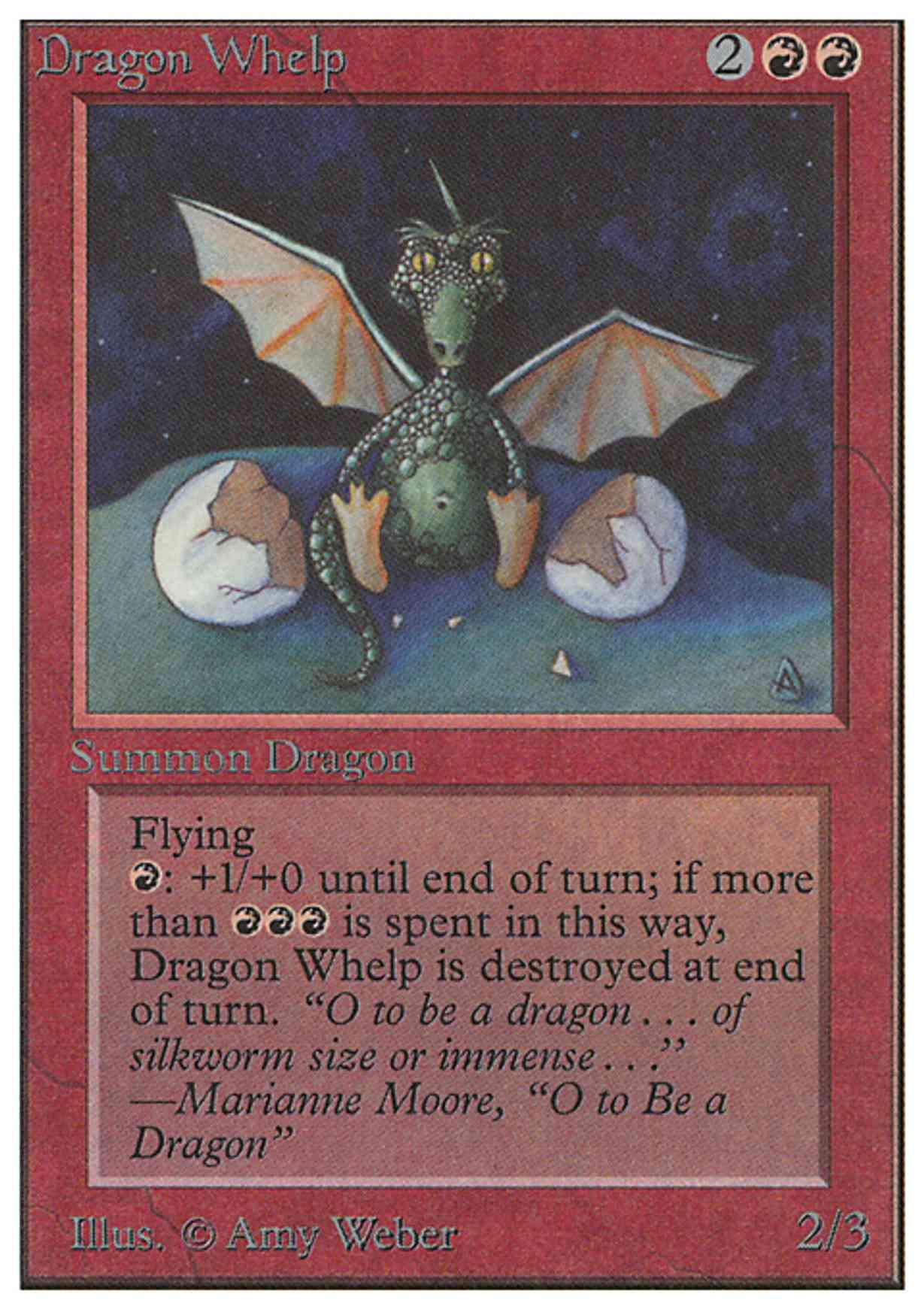 Dragon Whelp Price from mtg Unlimited Edition