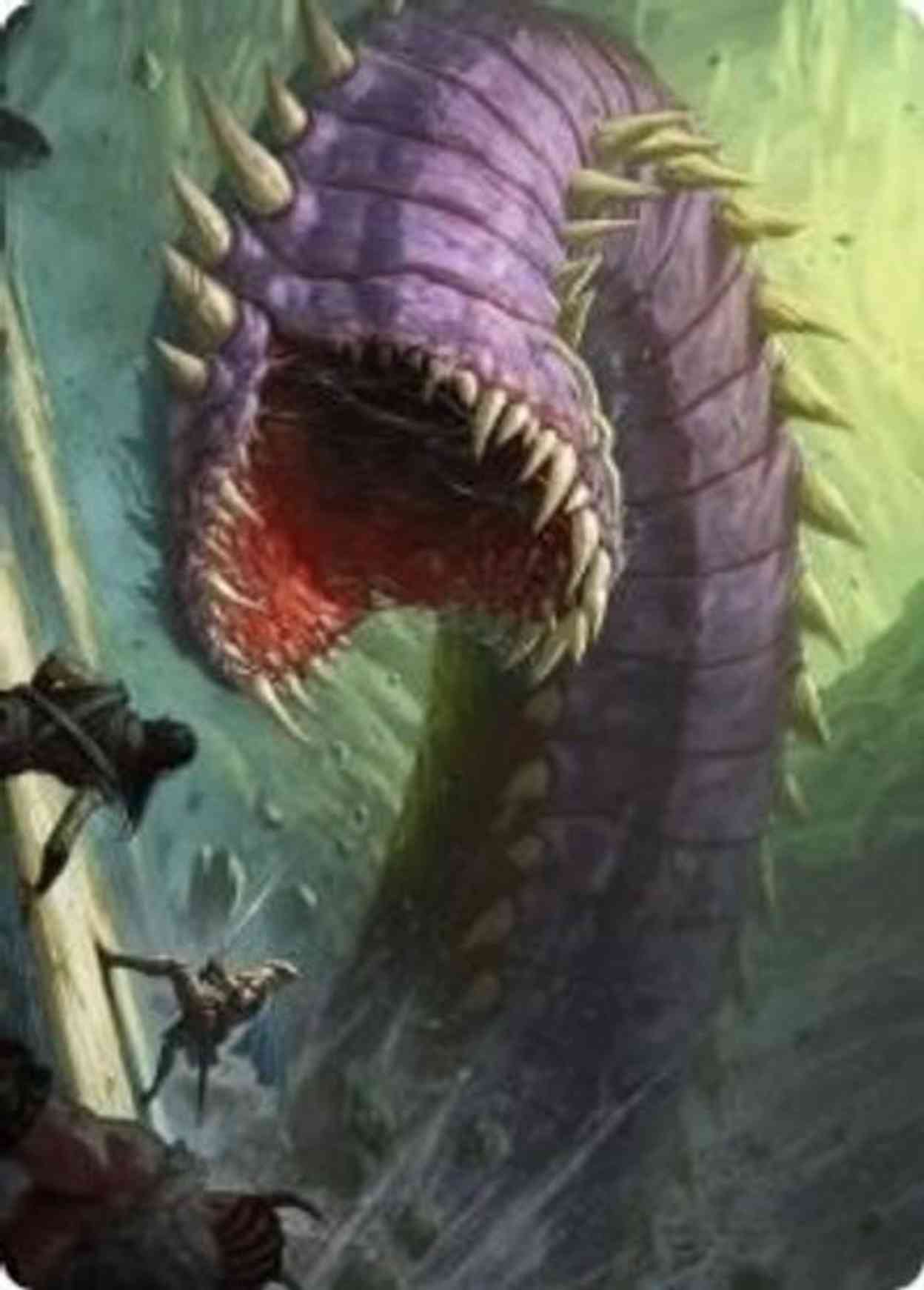 Purple Worm Art Card Price from mtg Adventures in the Forgotten Realms ...