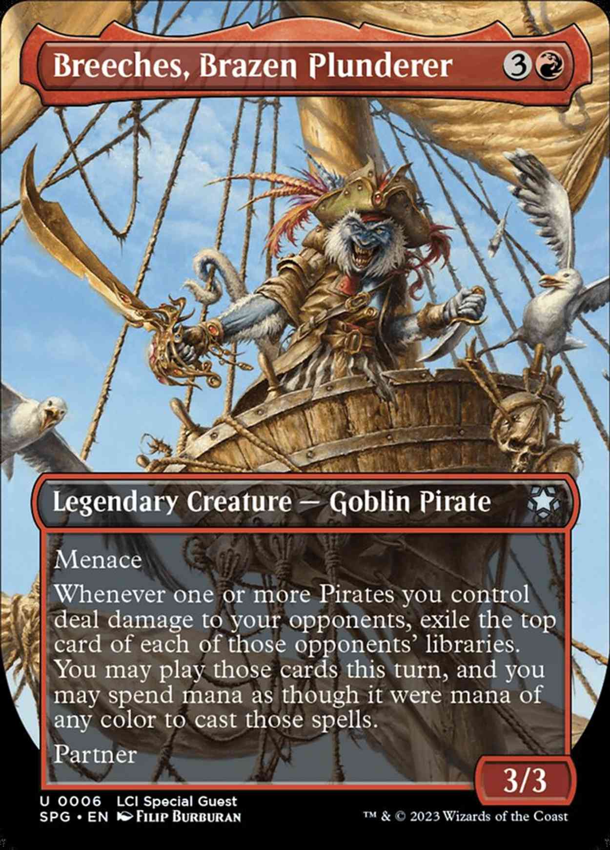 Breeches, Brazen Plunderer (Borderless) Price from mtg Special Guests