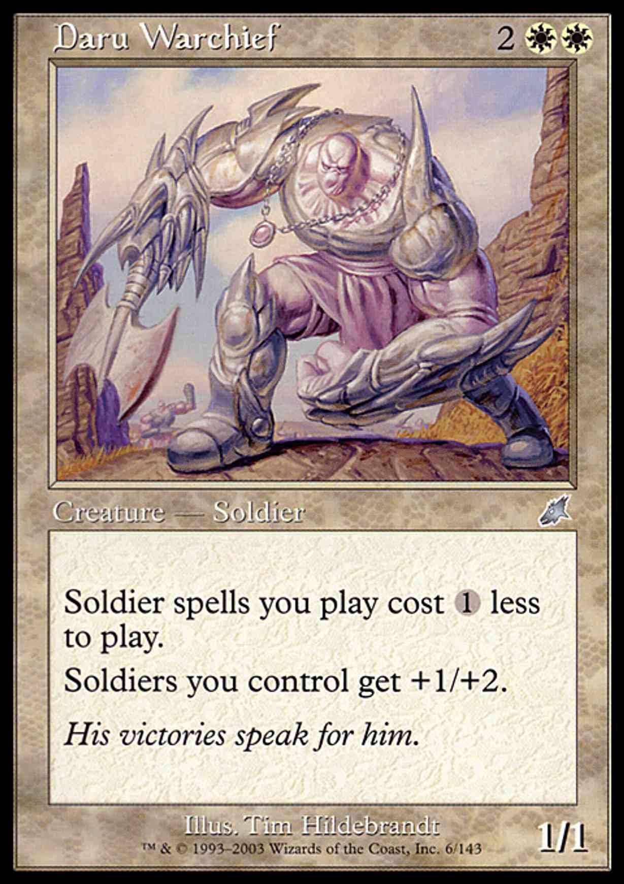 Daru Warchief Price from mtg Scourge