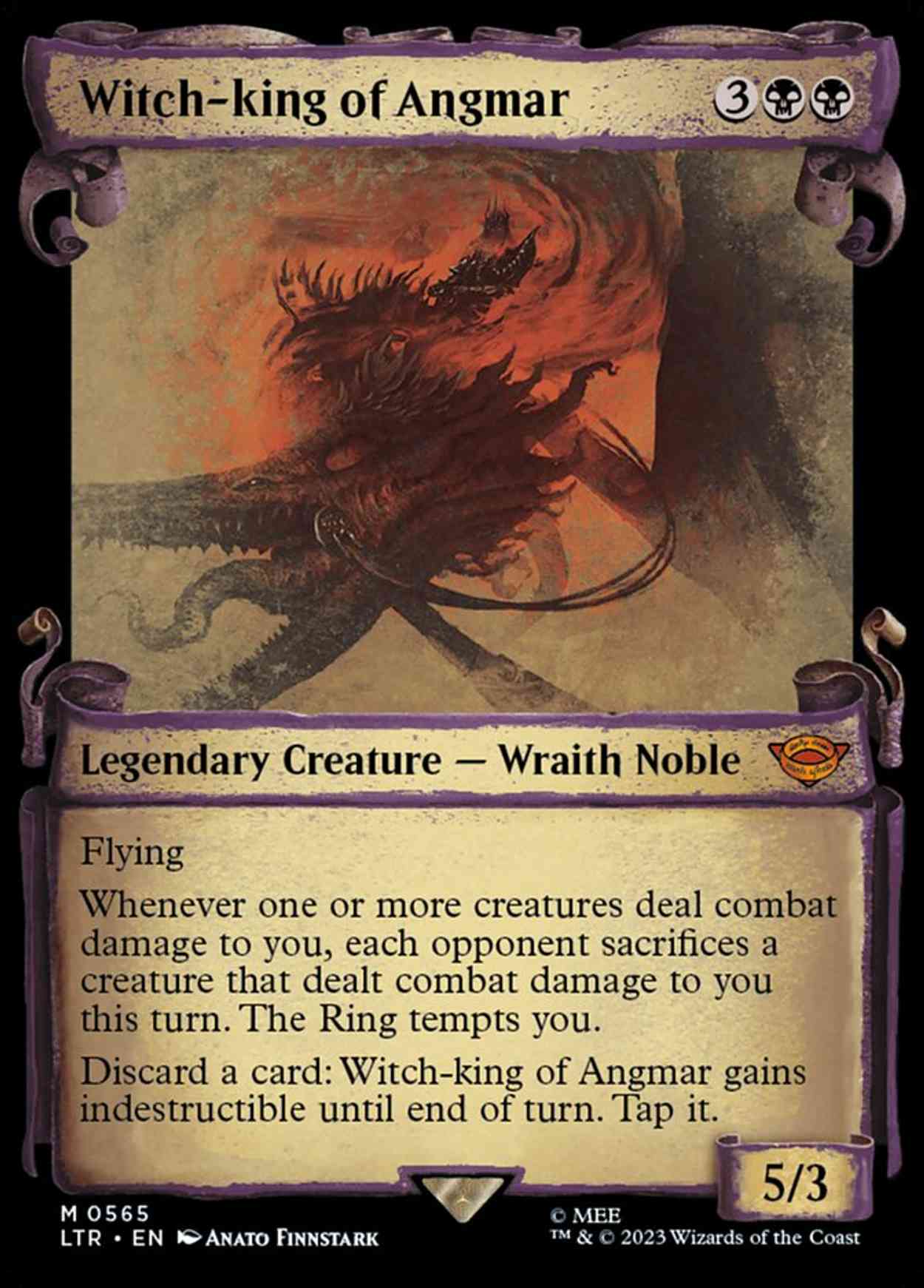 Witch-king of Angmar (Showcase Scrolls) Price from mtg The Lord of the ...