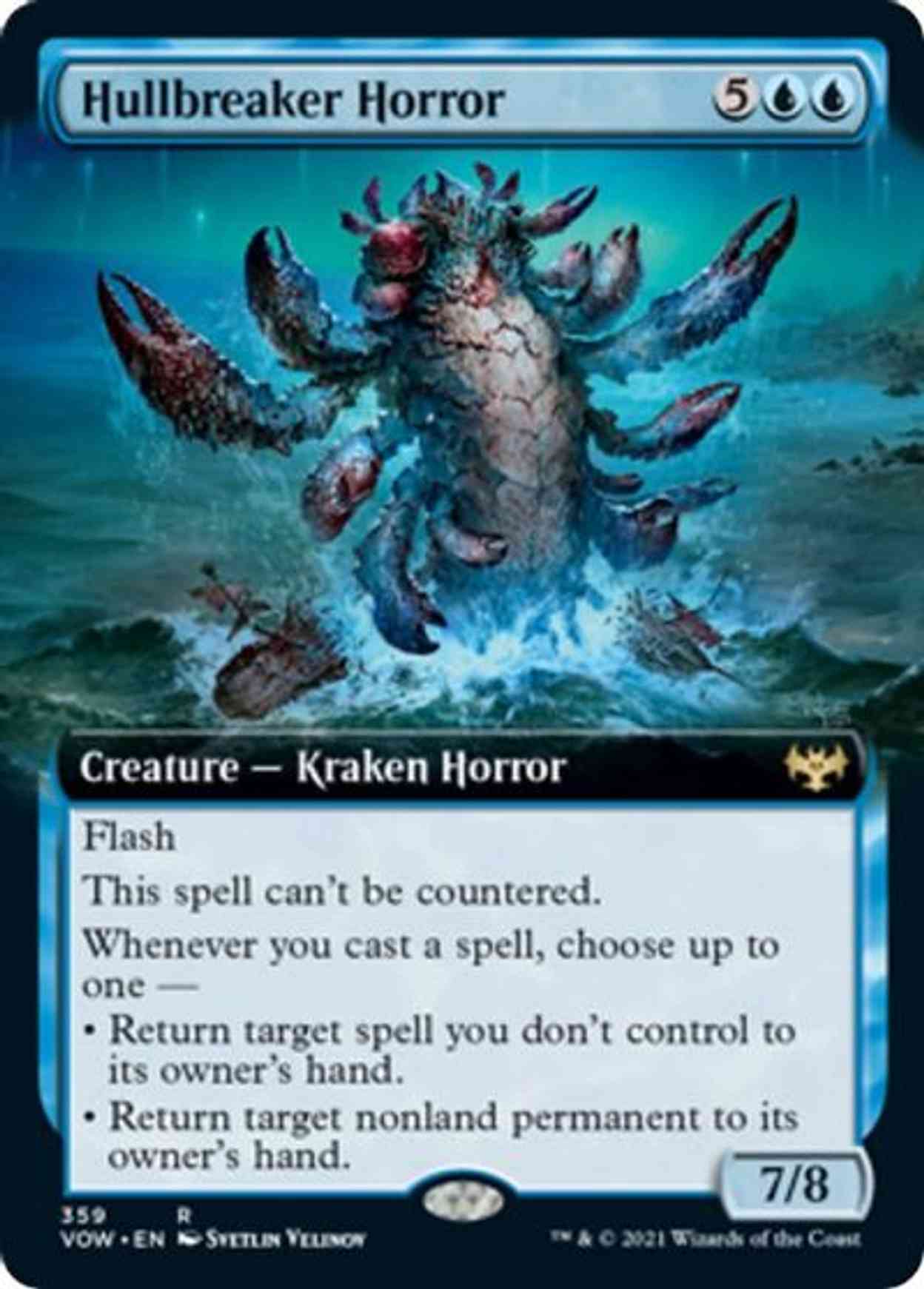 Hullbreaker Horror (Extended Art) Price from mtg Innistrad: Crimson Vow