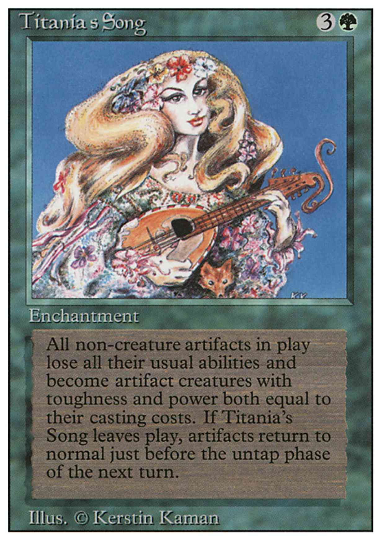 Titania's Song Price from mtg Revised Edition