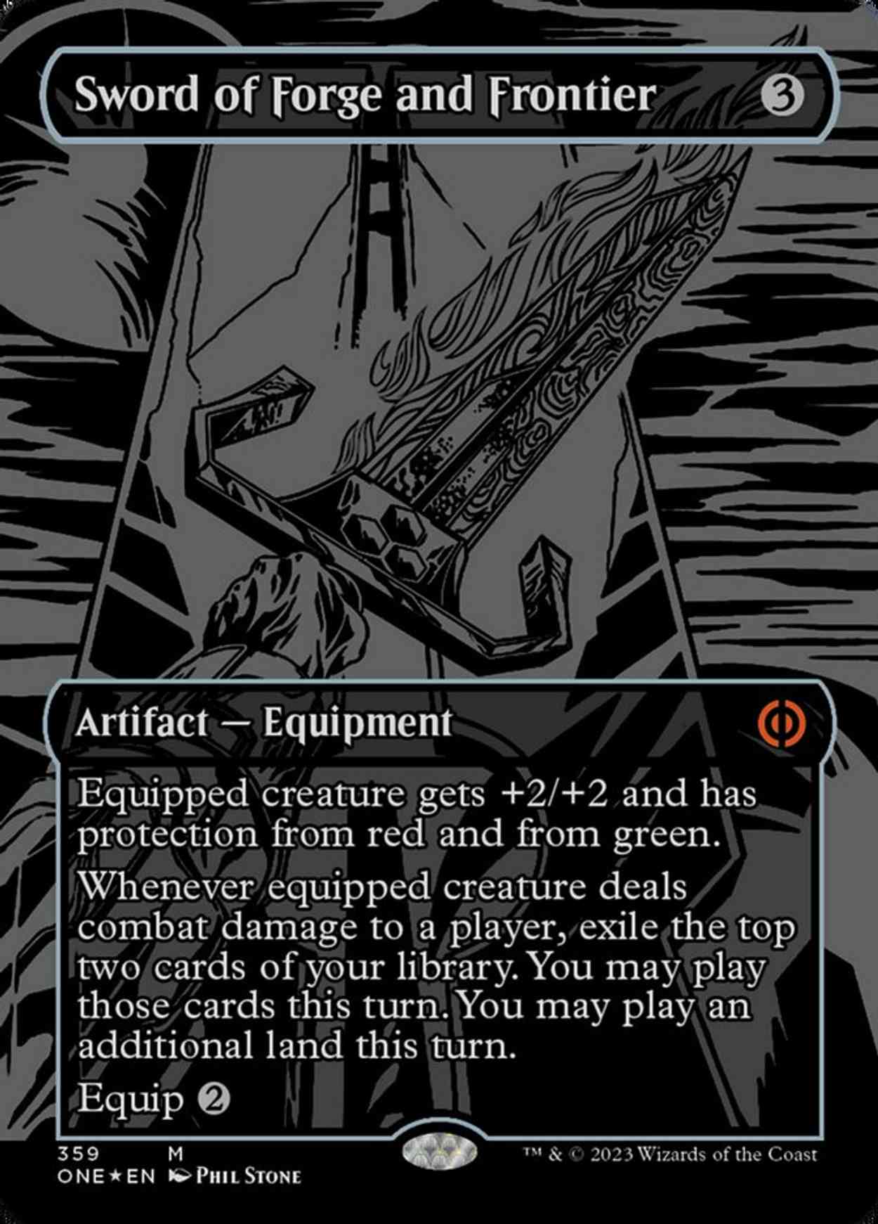 Sword of Forge and Frontier (Oil Slick Raised Foil) Price from mtg ...