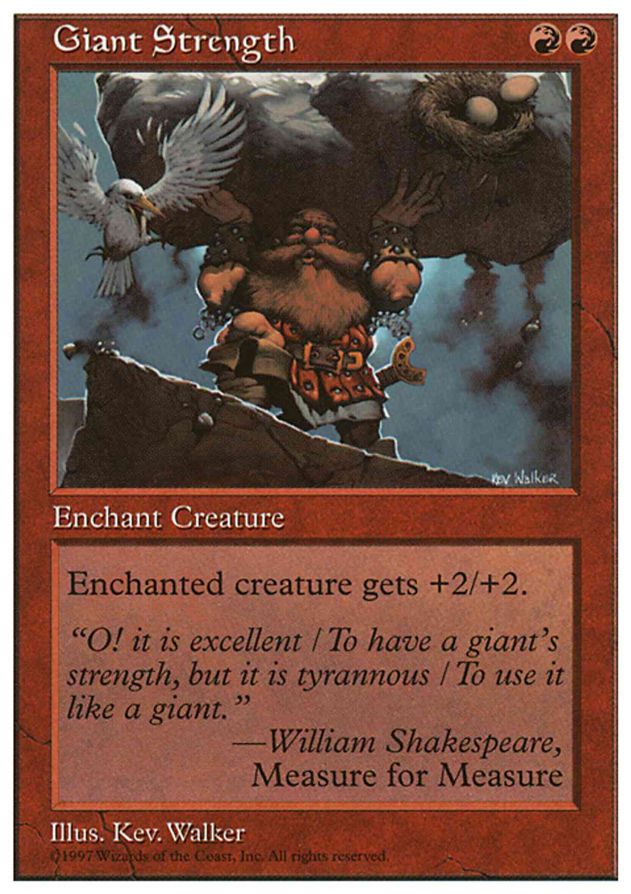 Giant Strength Price from mtg Fifth Edition