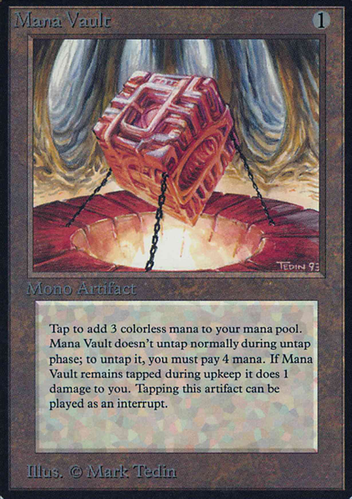 Mana Vault Price from mtg Limited Edition Alpha