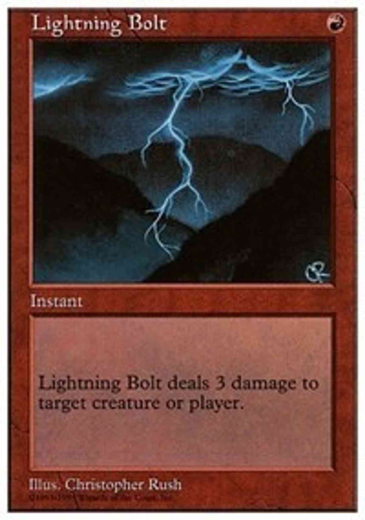 Lightning Bolt Price from mtg Anthologies
