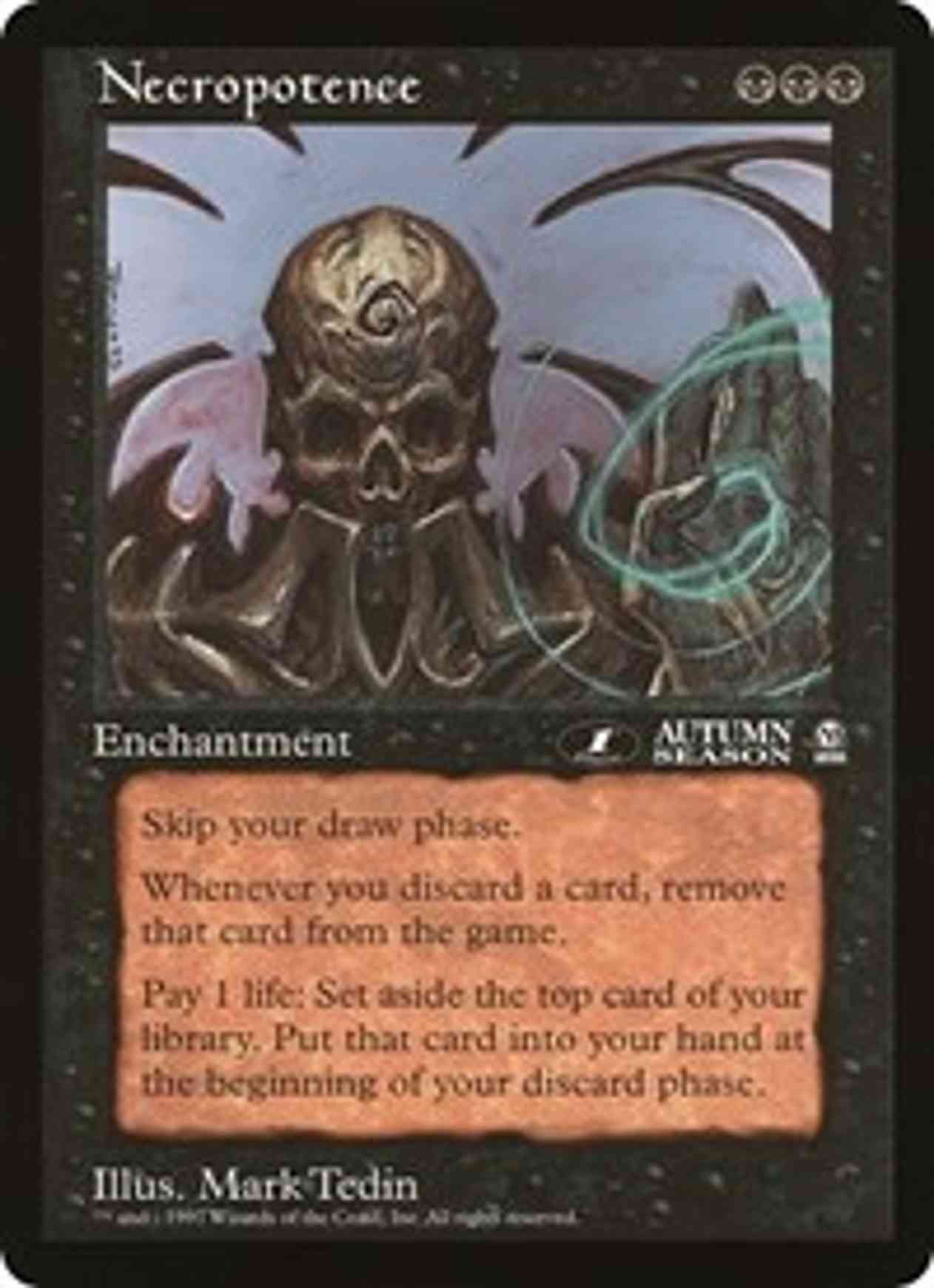 Necropotence (Oversized) Price from mtg Oversize Cards