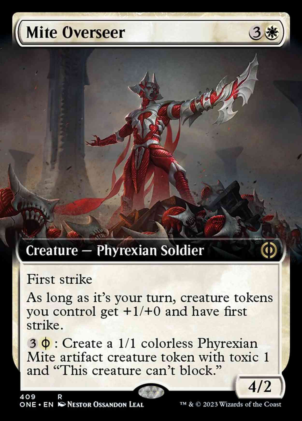 Mite Overseer (Extended Art) Price from mtg Phyrexia: All Will Be One