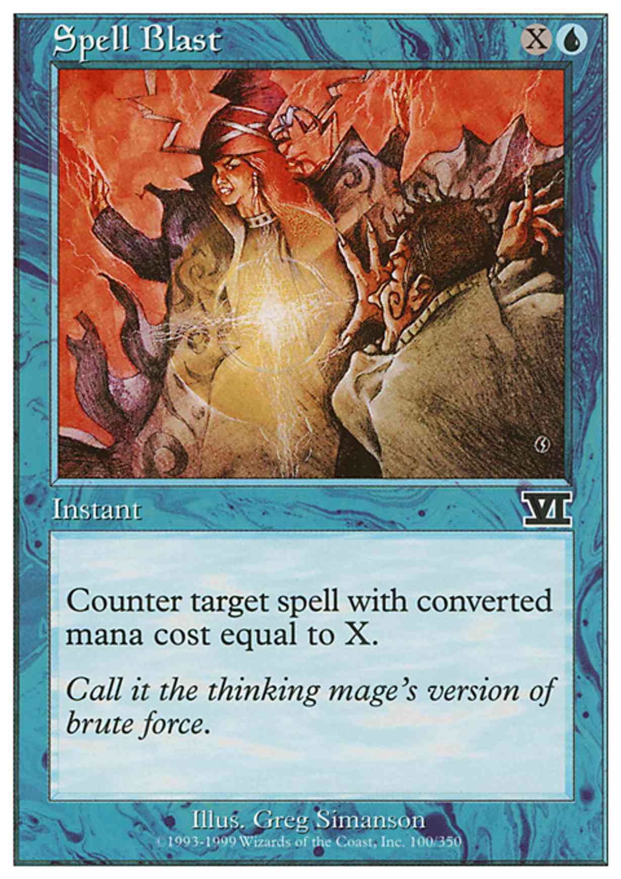 Spell Blast Price from mtg Classic Sixth Edition