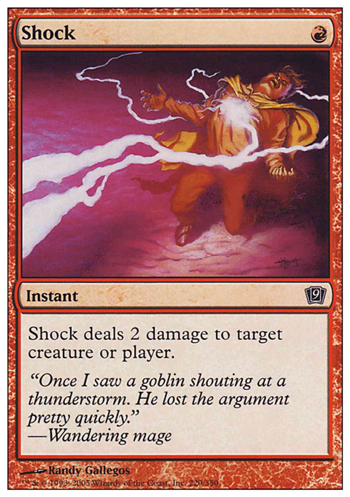 Shock Price from mtg Ninth Edition