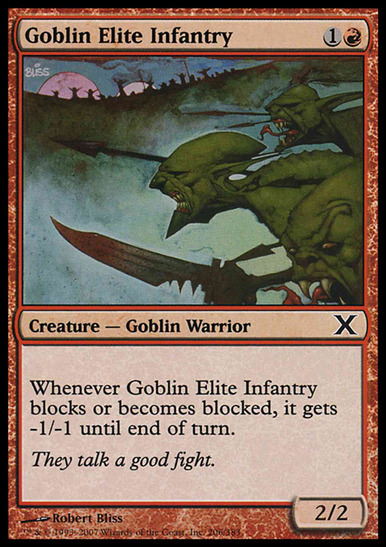 Goblin Elite Infantry Price from mtg Tenth Edition