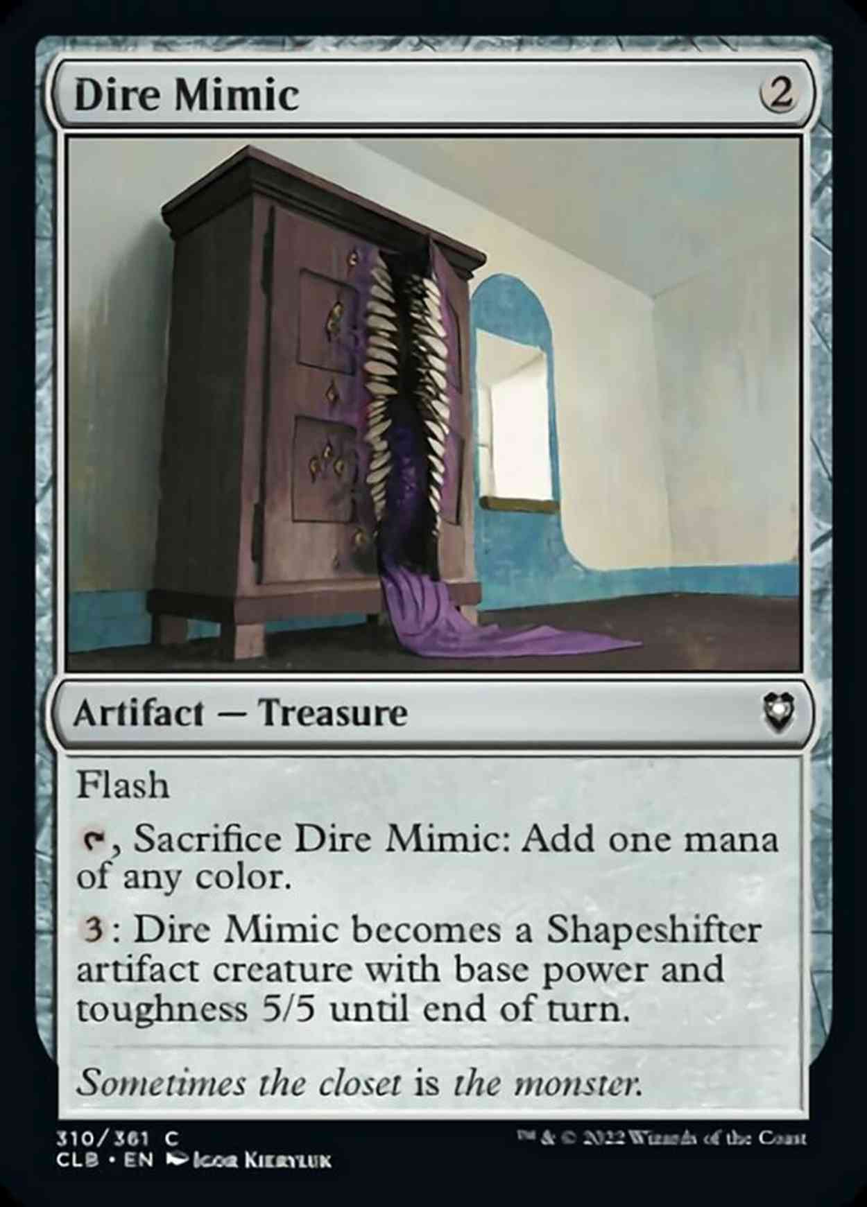 Dire Mimic Price from mtg Commander Legends: Battle for Baldur's Gate