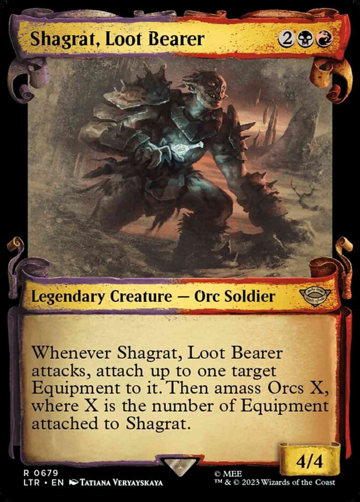 Shagrat, Loot Bearer (Showcase Scrolls) Price from mtg The Lord of the ...