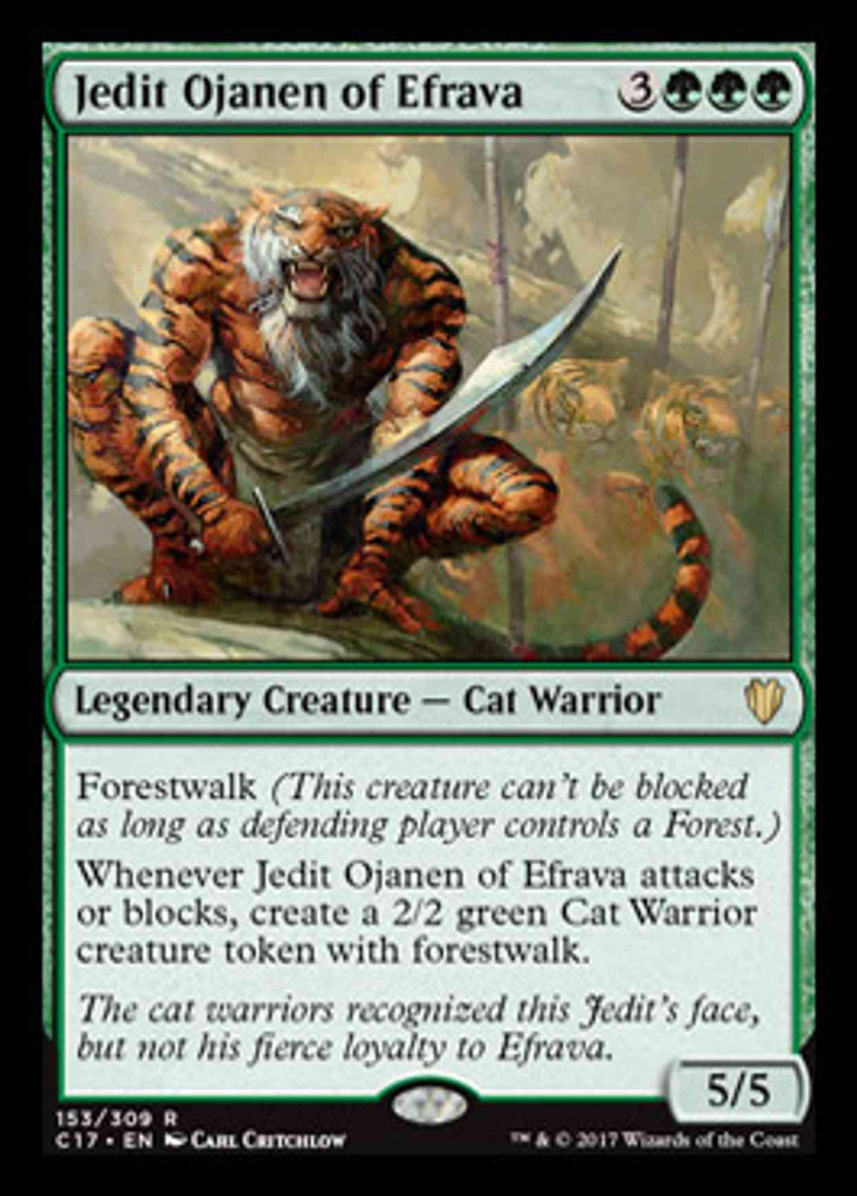 Jedit Ojanen of Efrava Price from mtg Commander 2017
