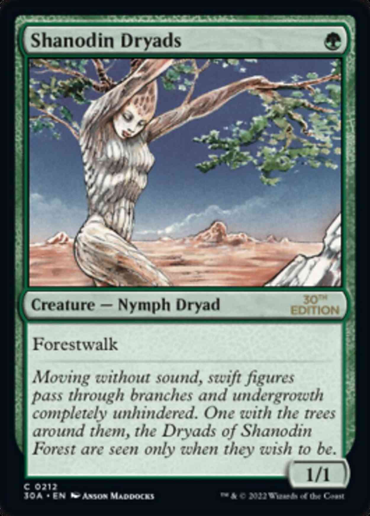 Shanodin Dryads Price from mtg 30th Anniversary Edition