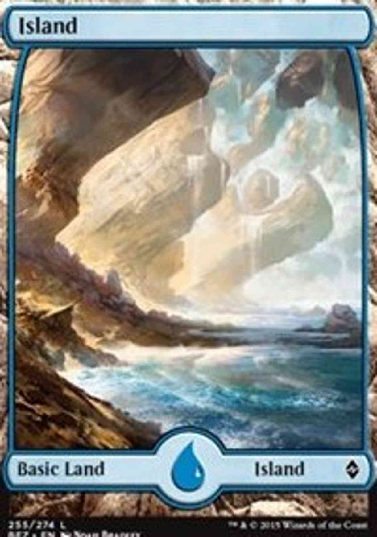 Island (255) - Full Art Price from mtg Battle for Zendikar