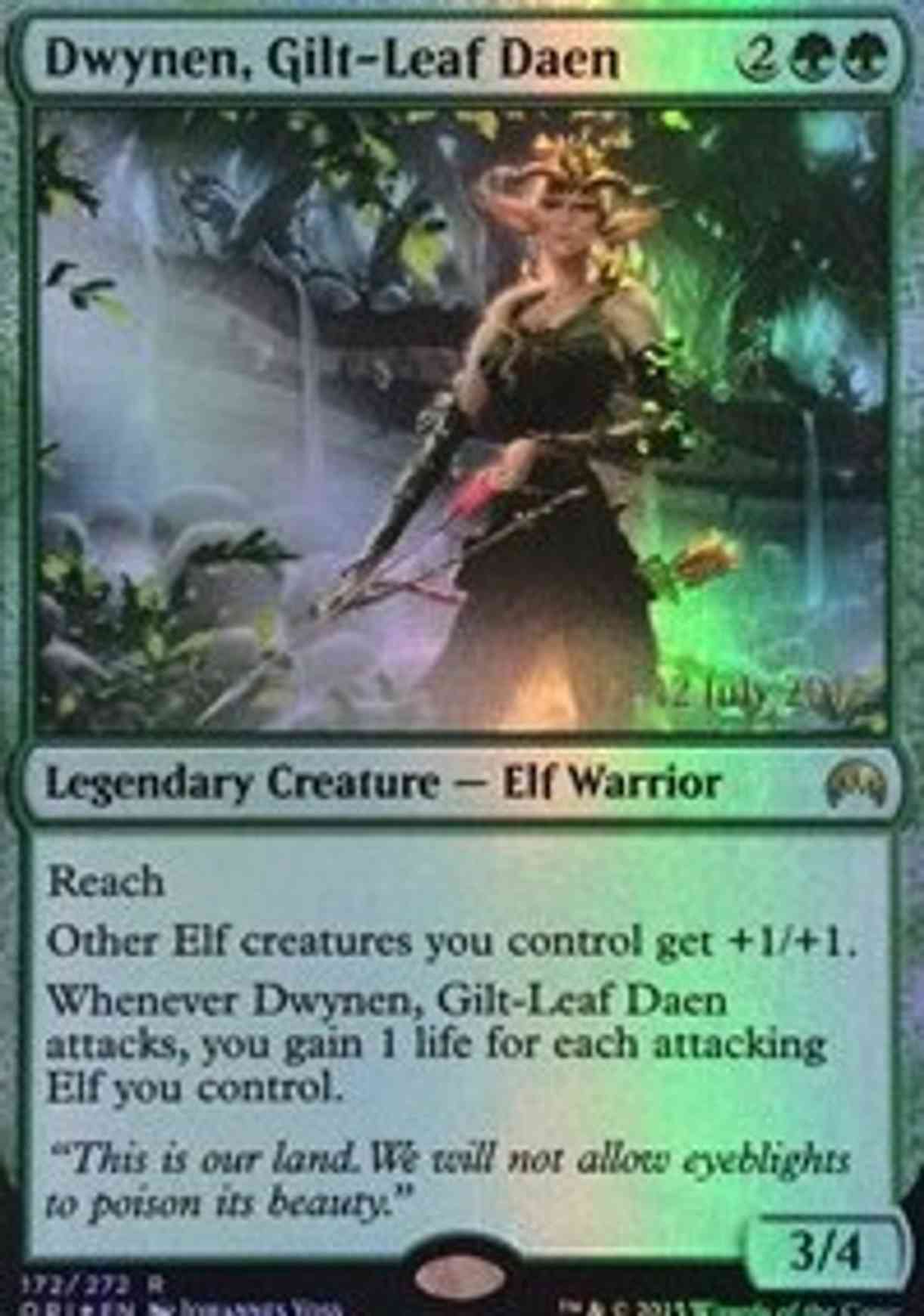 Dwynen, Gilt-Leaf Daen Price from mtg Prerelease Cards