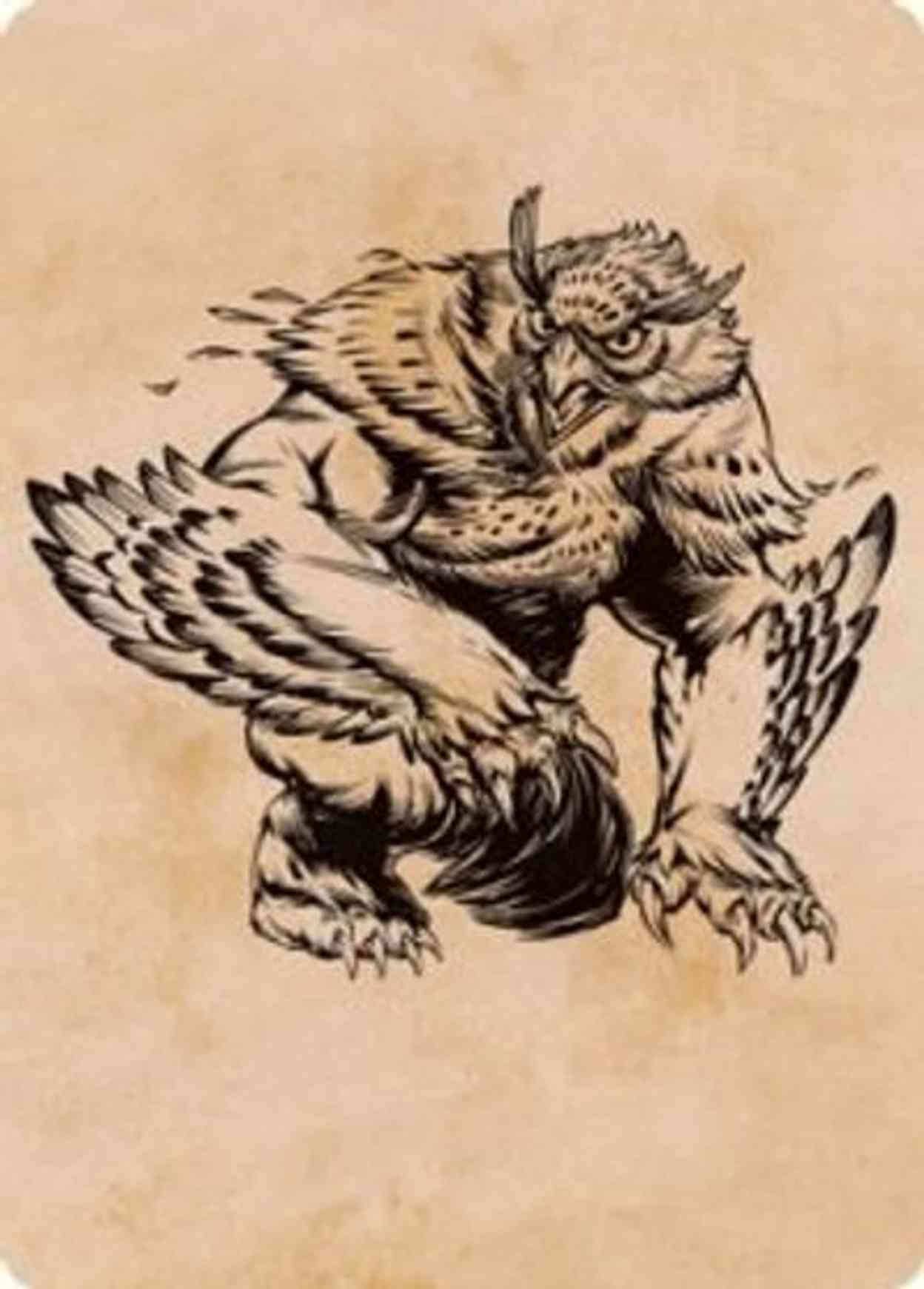 Owlbear (Showcase) Art Card Price from mtg Adventures in the Forgotten ...