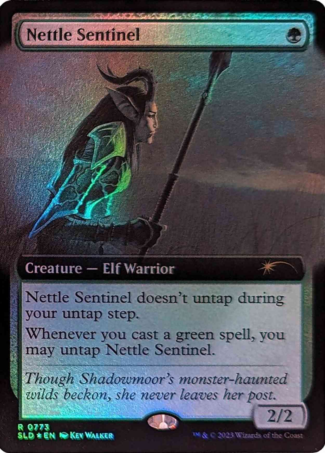 Nettle Sentinel (Extended Art) Price from mtg Secret Lair Drop Series