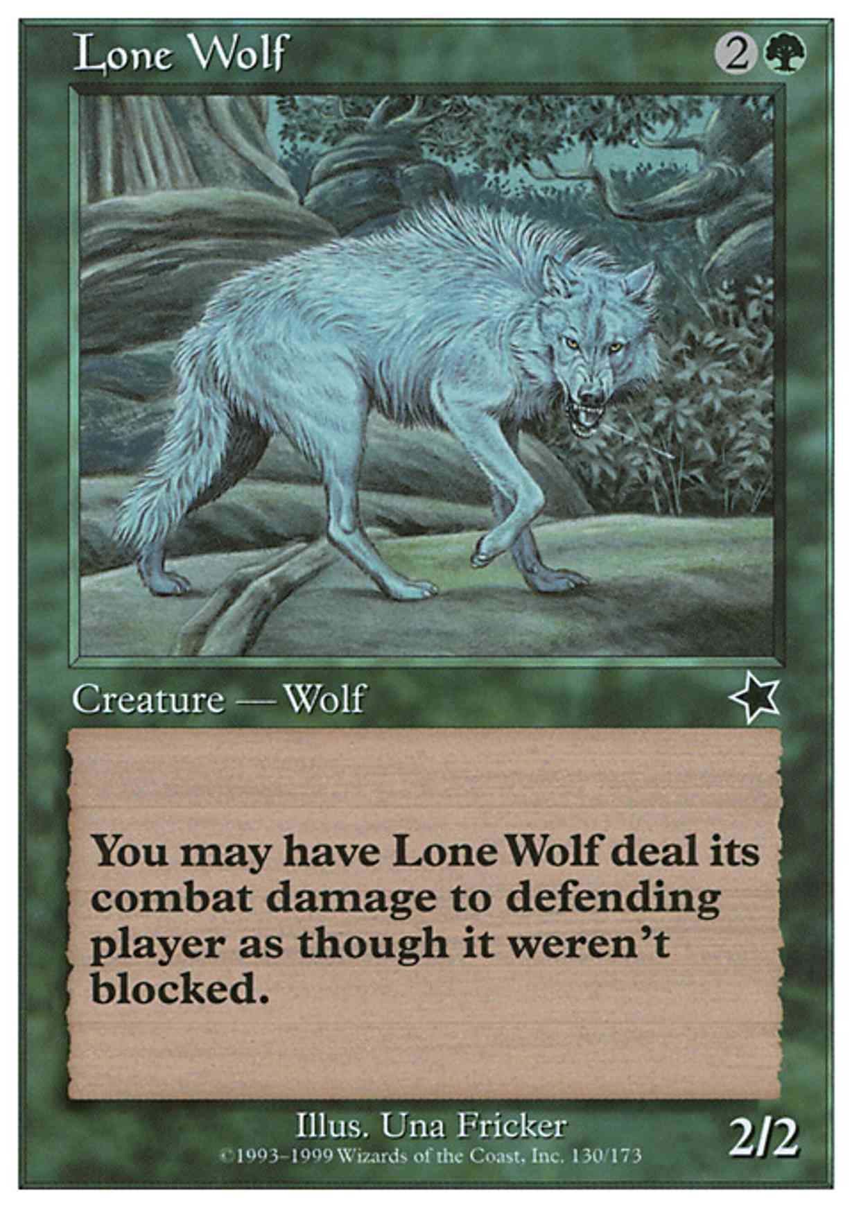 Lone Wolf Price from mtg Starter 1999