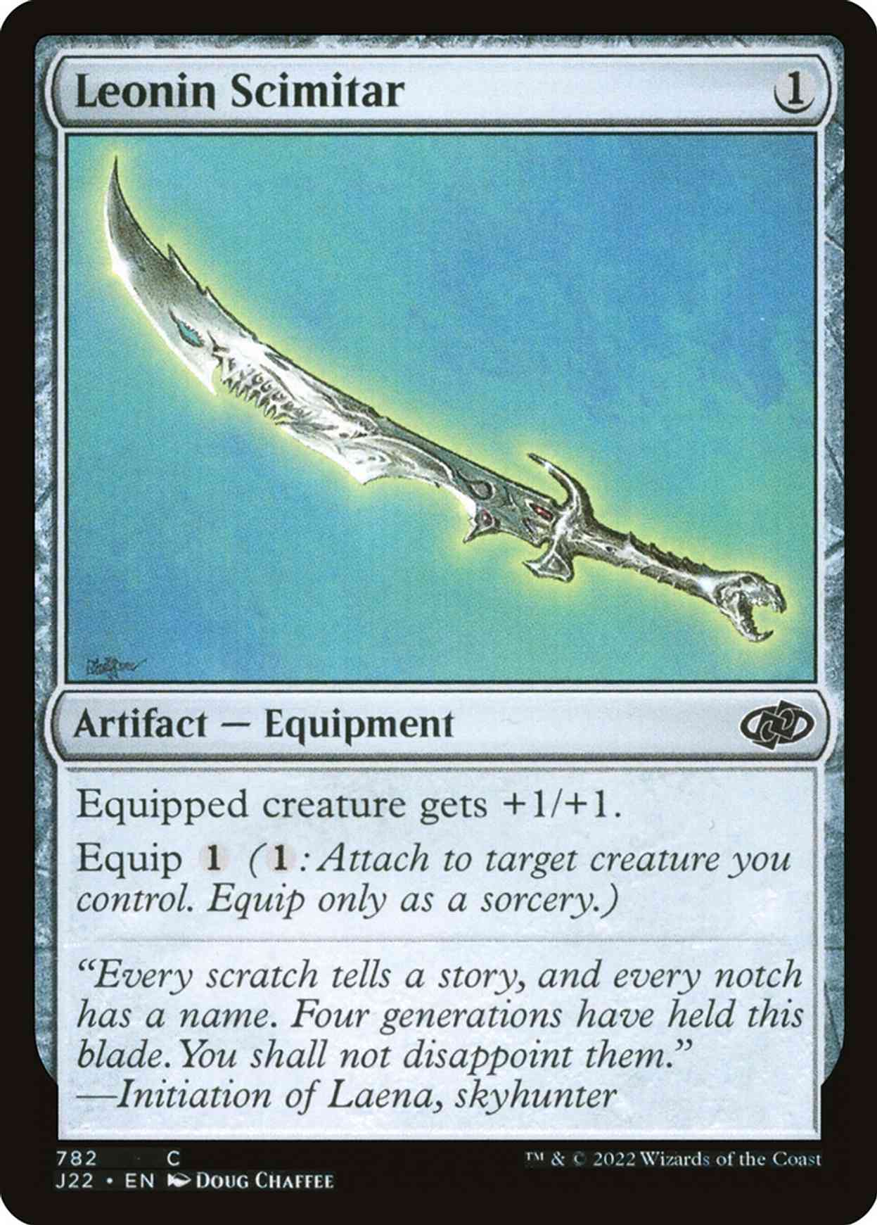 Leonin Scimitar Price from mtg Jumpstart 2022
