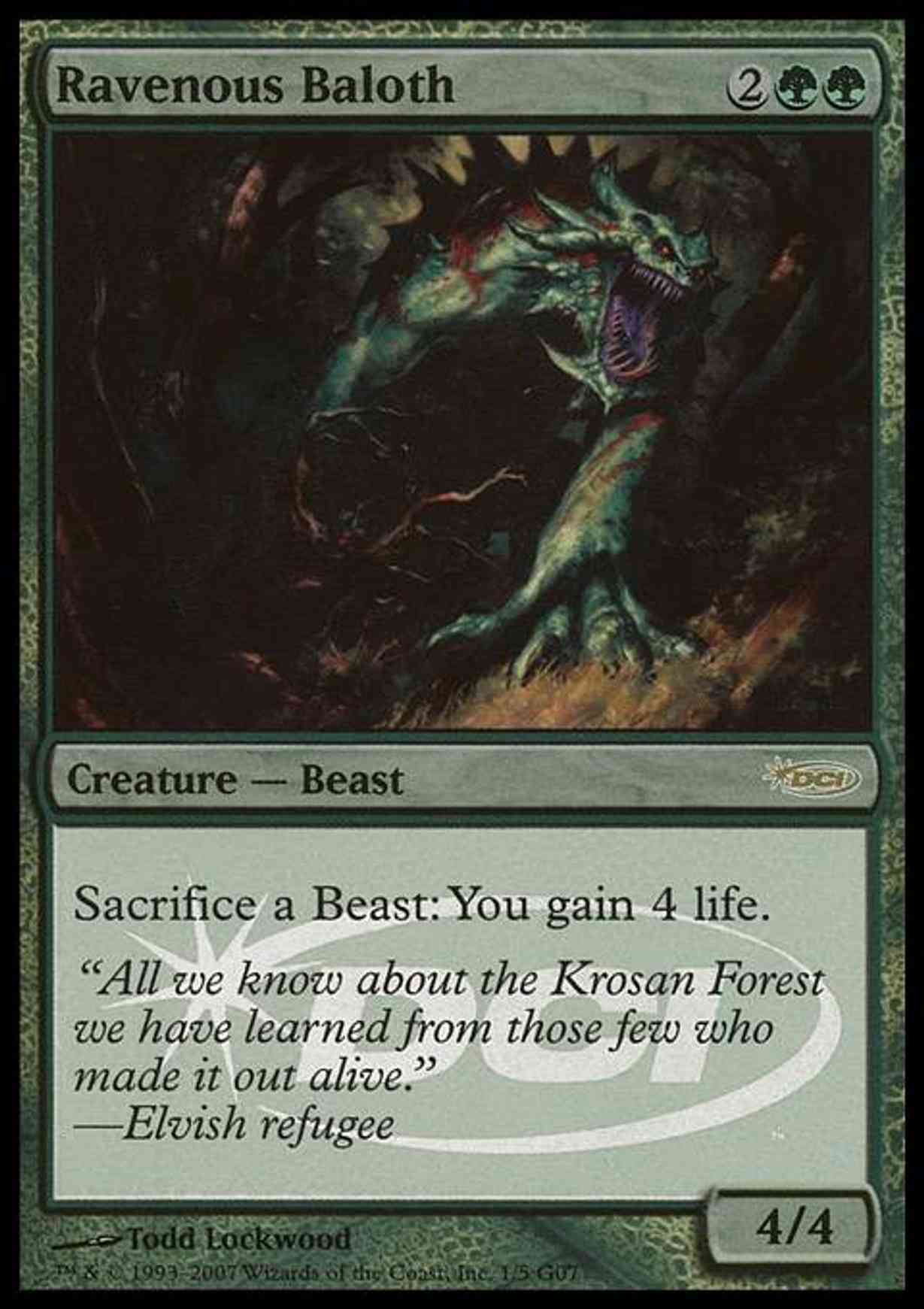 Ravenous Baloth Price from mtg Judge Promos