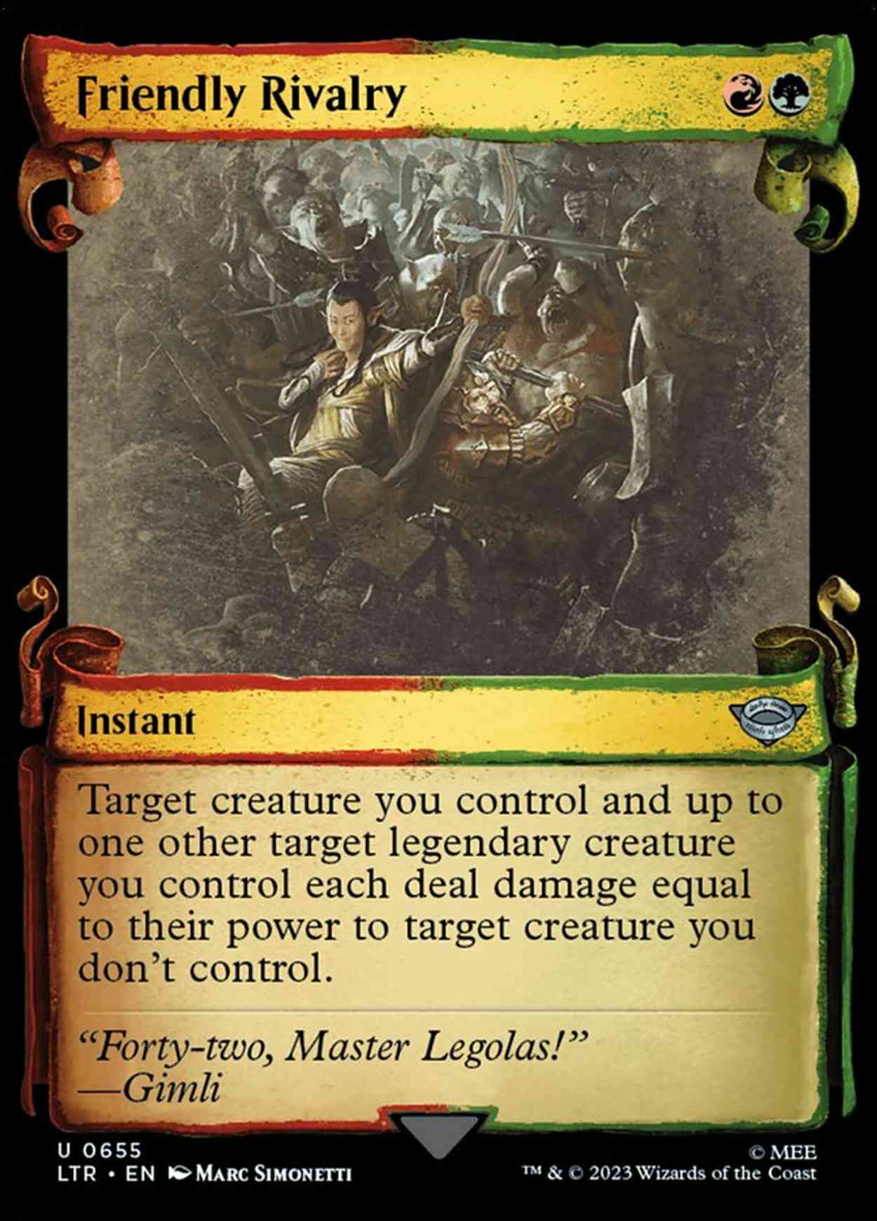 Friendly Rivalry (Showcase Scrolls) Price from mtg The Lord of the ...