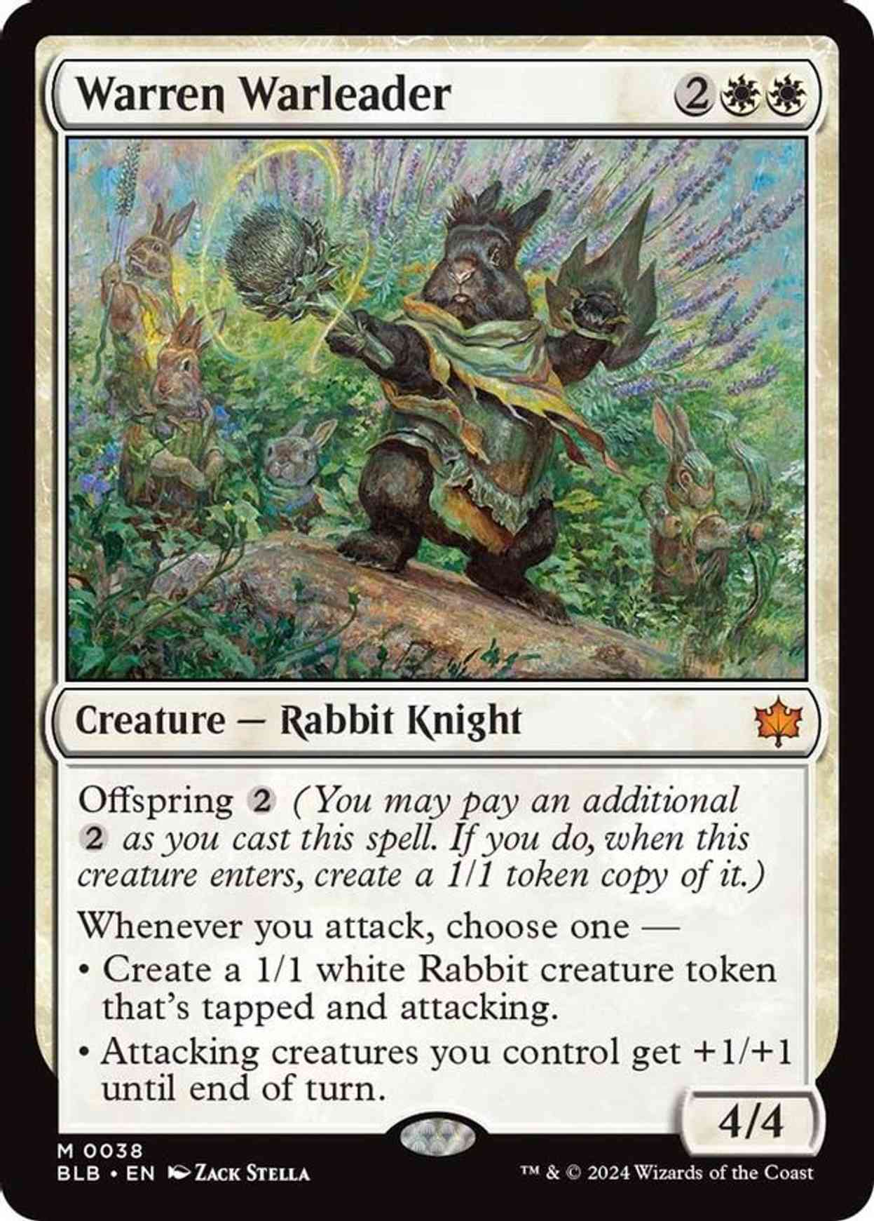 Warren Warleader Price from mtg Bloomburrow