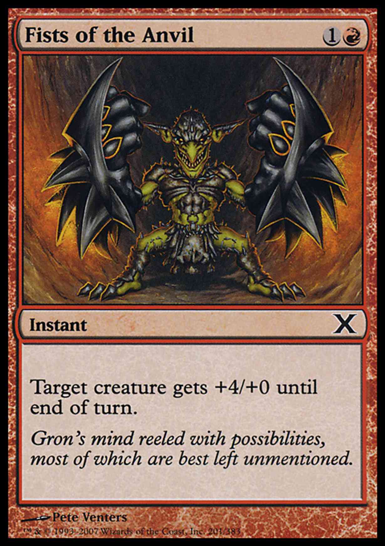 Fists of the Anvil Price from mtg Tenth Edition