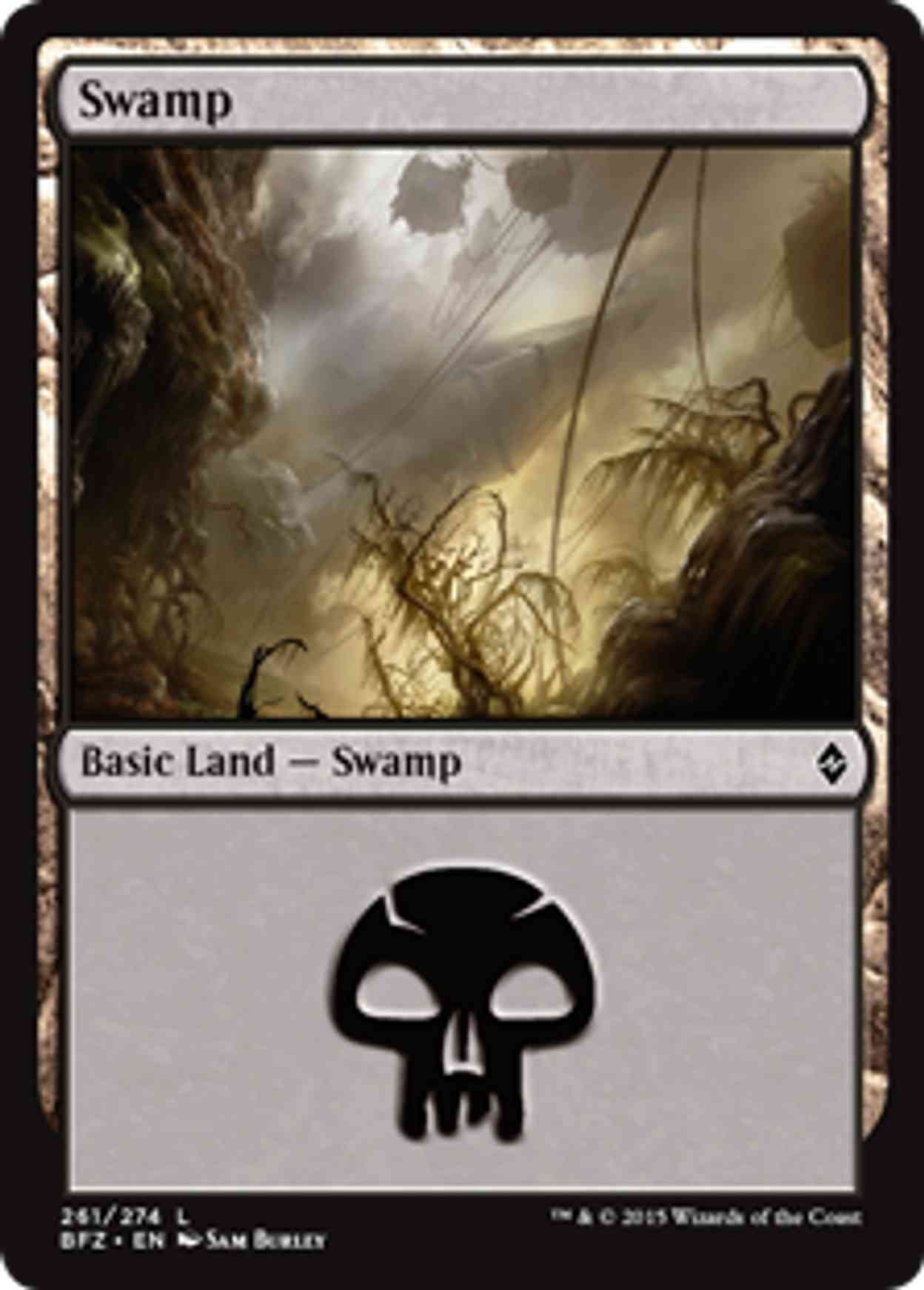 Swamp (261) Price from mtg Battle for Zendikar