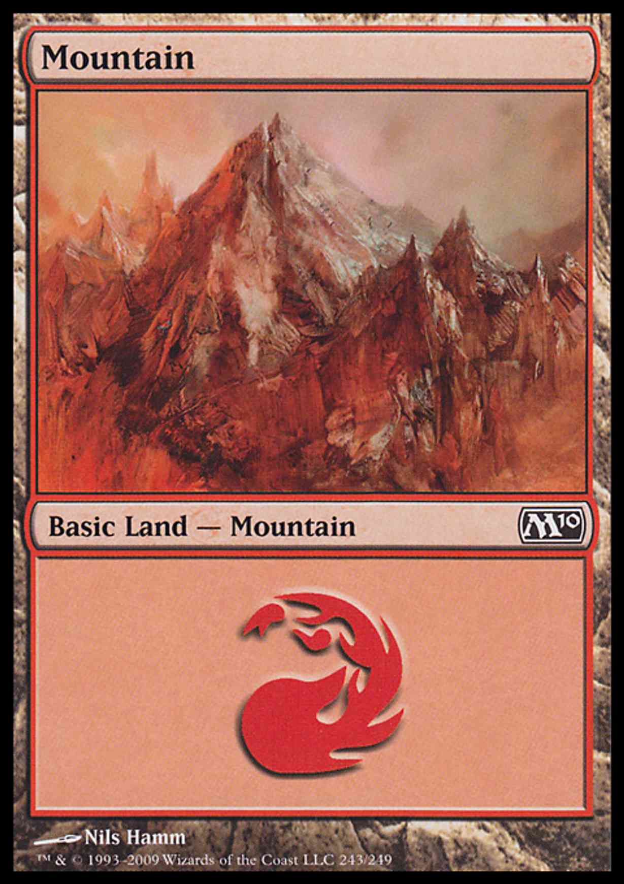 Mountain (243) Price from mtg Magic 2010